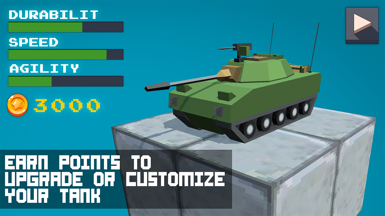 Cube Tank Battle Destroyer: Old School Games | Classic Arcade Games ...