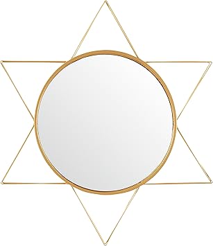 Amazon.com: Amazon Brand – Rivet Modern 3-D Star Shaped Metal Mirror ...