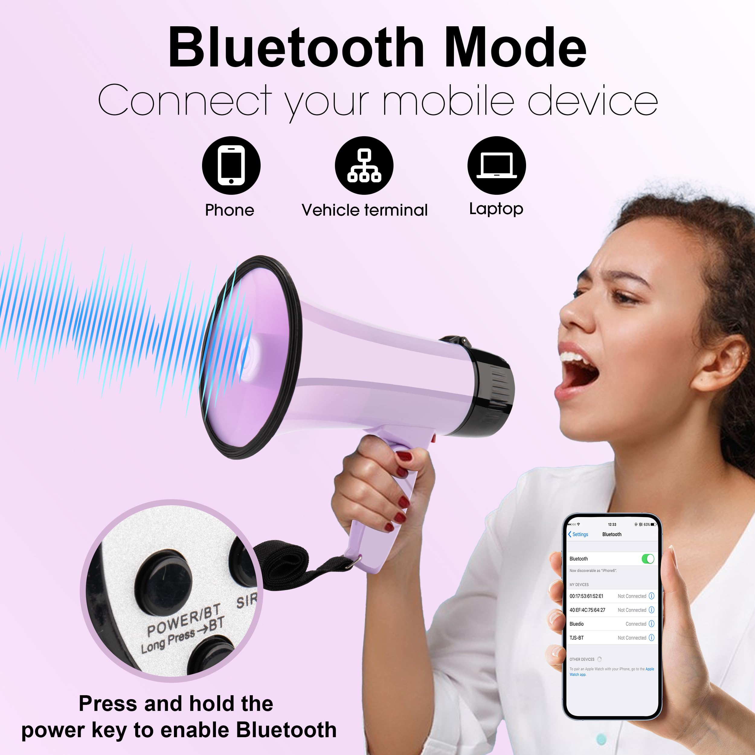 Snapklik.com : MGROLX 20W Megaphone Bullhorn Bull Horn Loud Speaker