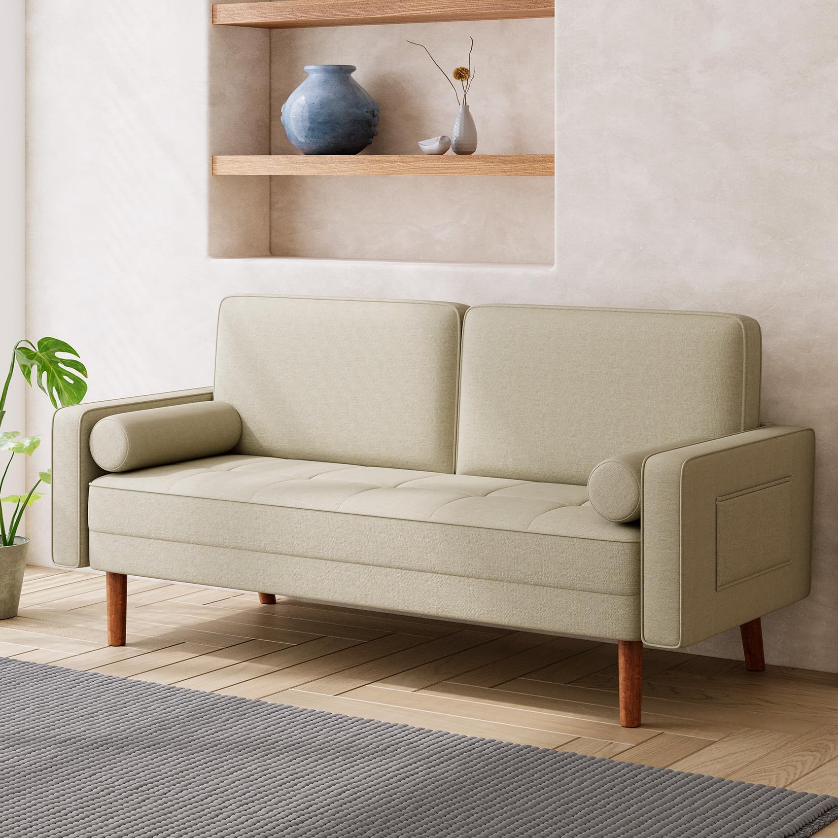 Amazon.com: PHYAIR 70 inch Sofa Couch, Mid Century Modern Couches for ...