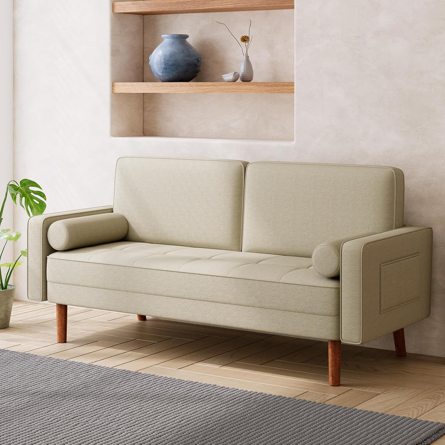 Amazon.com: PHYAIR 70 inch Sofa Couch, Mid Century Modern Couches for ...