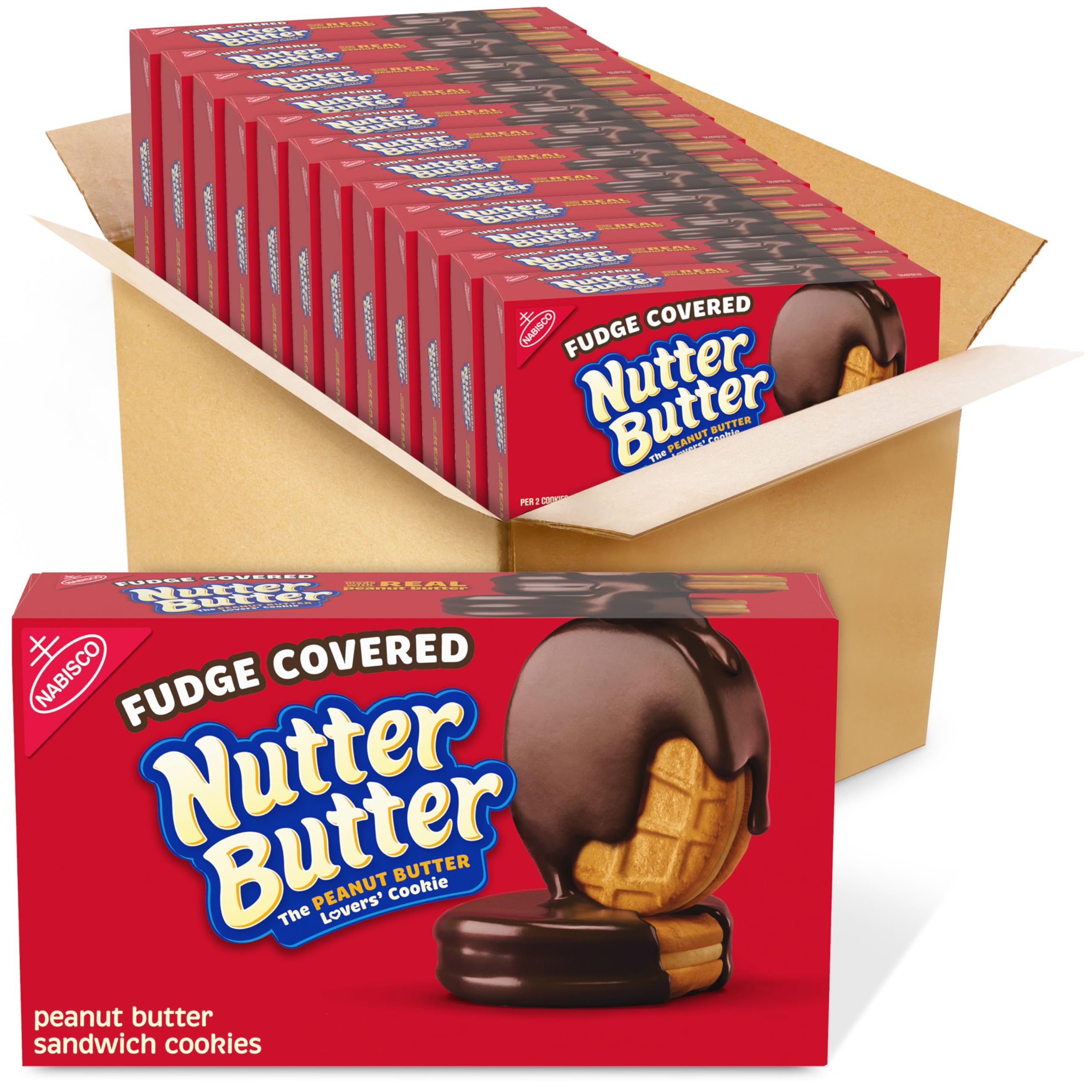 Amazon.com: Nutter Butter Chocolate Fudge Cookies, 12 7.9 ounce ...