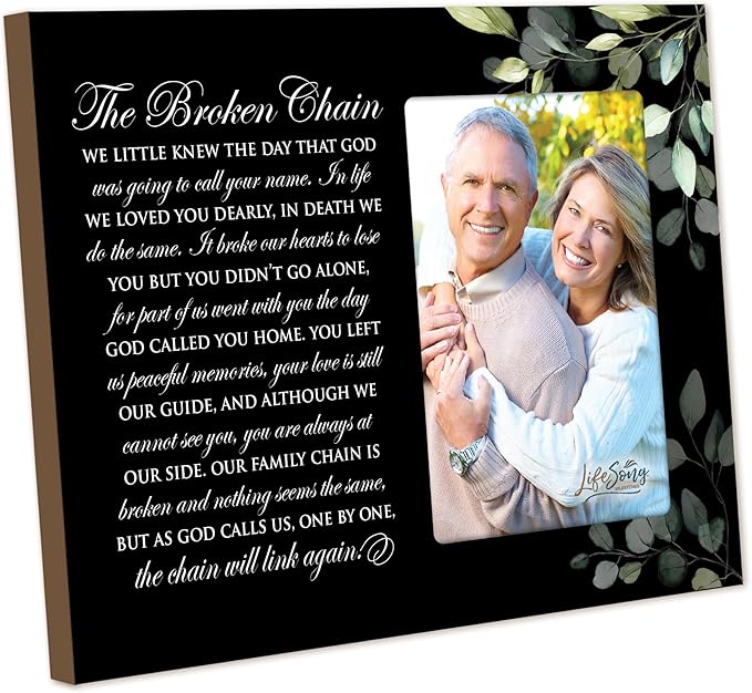 Amazon.com - LifeSong Milestones Memorial Picture Frame - Holds 4x6 ...