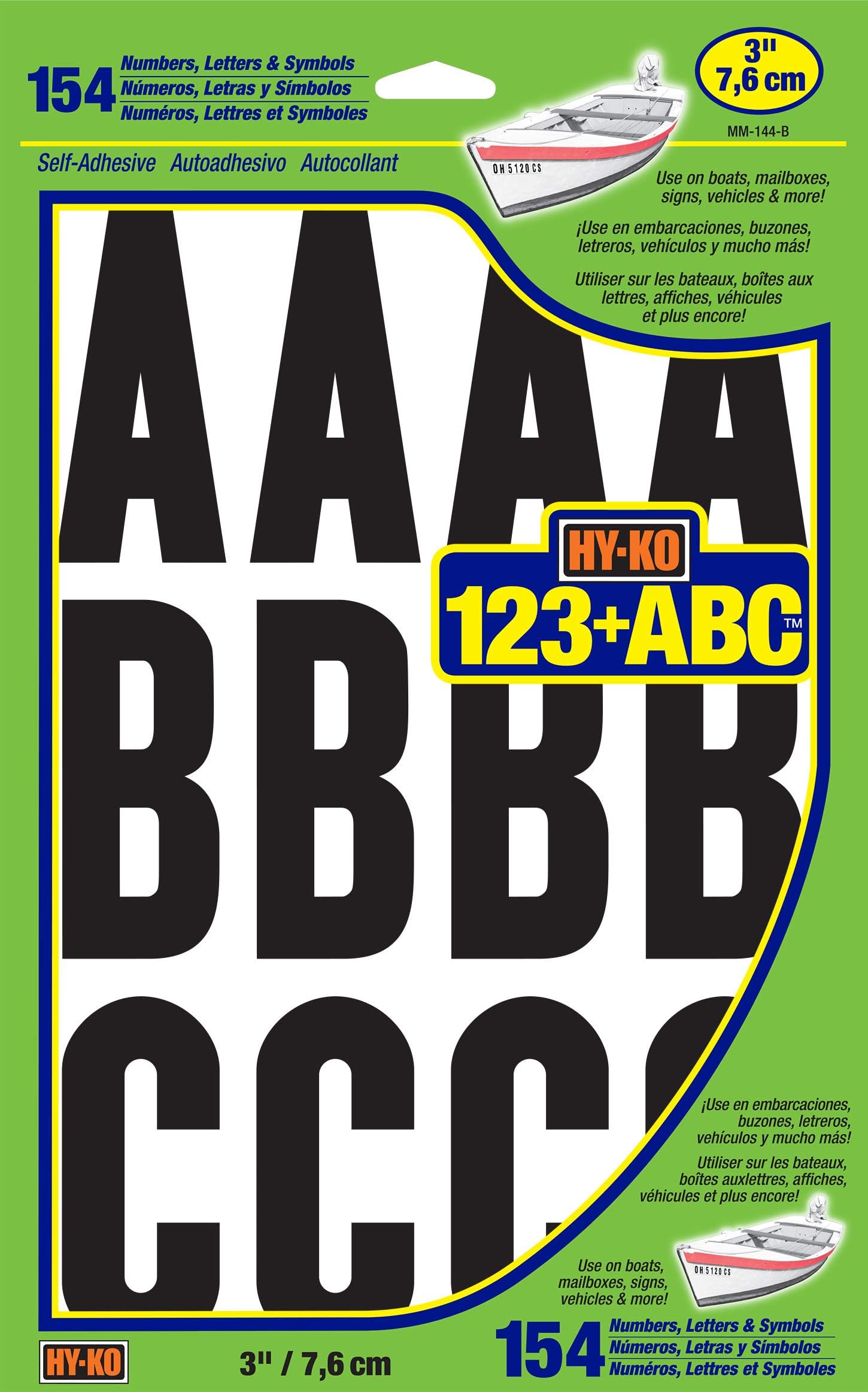 Amazon.com: Hy-Ko Products 30035 Self Adhesive Vinyl Die Cut Numbers ...