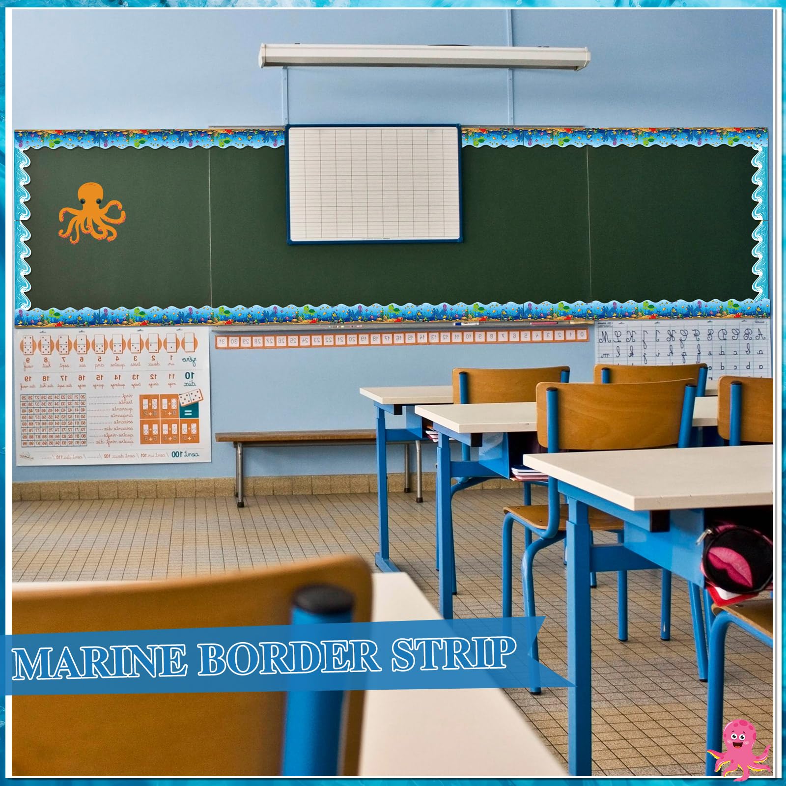 Snapklik.com : 98.5 Ft Ocean Bulletin Board Borders Classroom ...