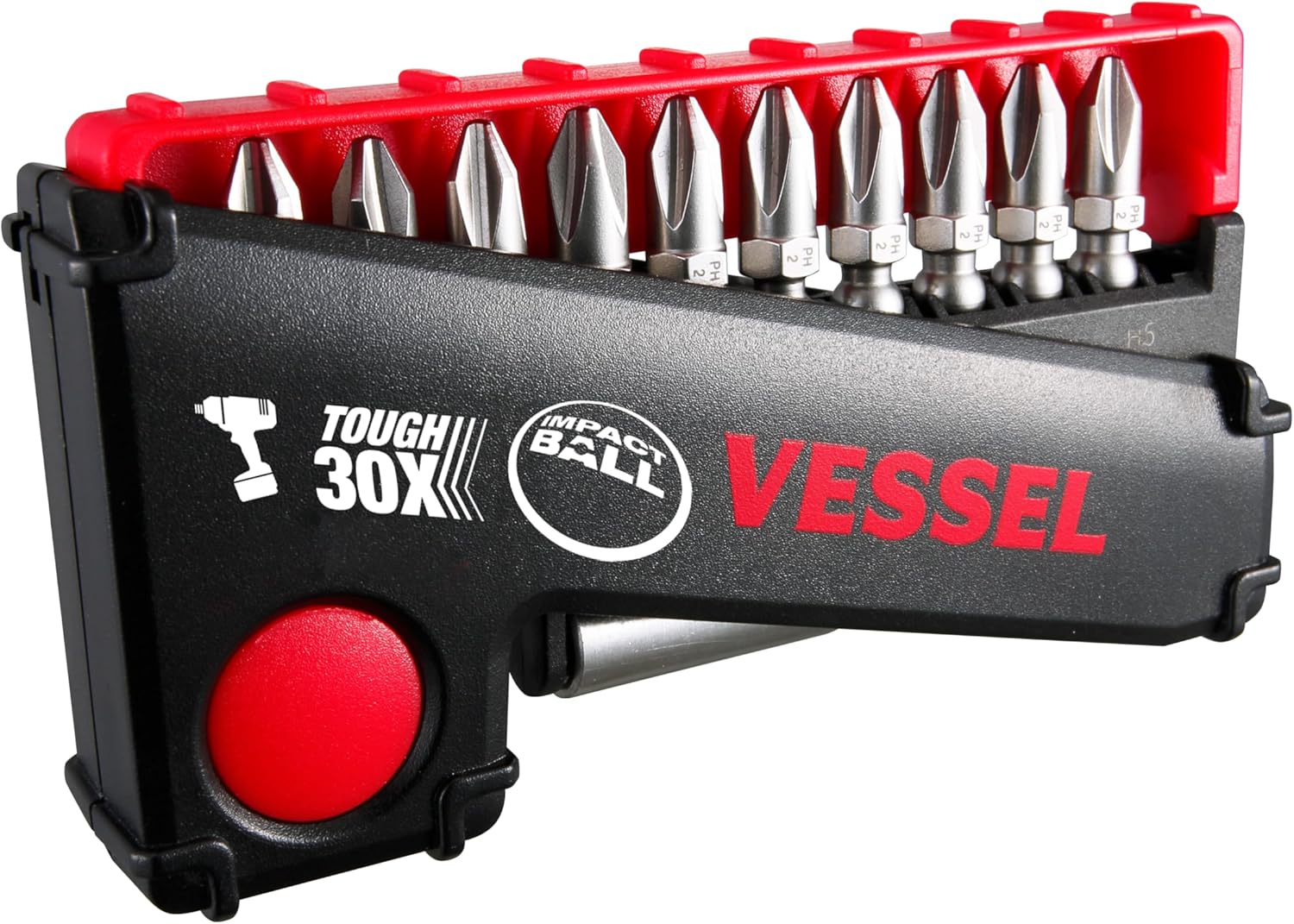 VESSEL IMPACT BALL™ Torsion Bit 10+1 PC. Set in POP-UP CASE No.IB11P02U ...