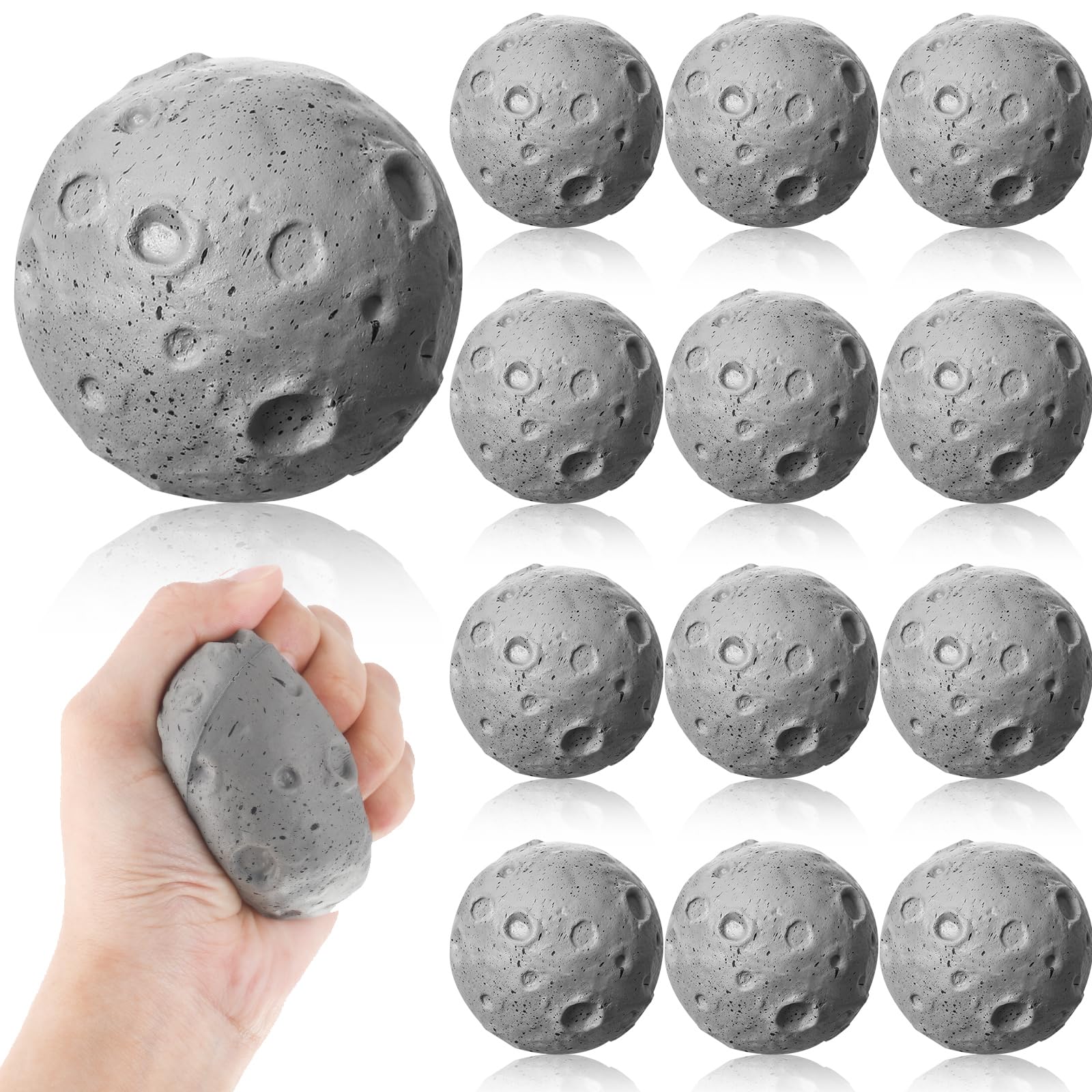 Amazon.com: Moon Stress Balls 2.5 Inch Anxiety Fidget Relief Squeeze ...