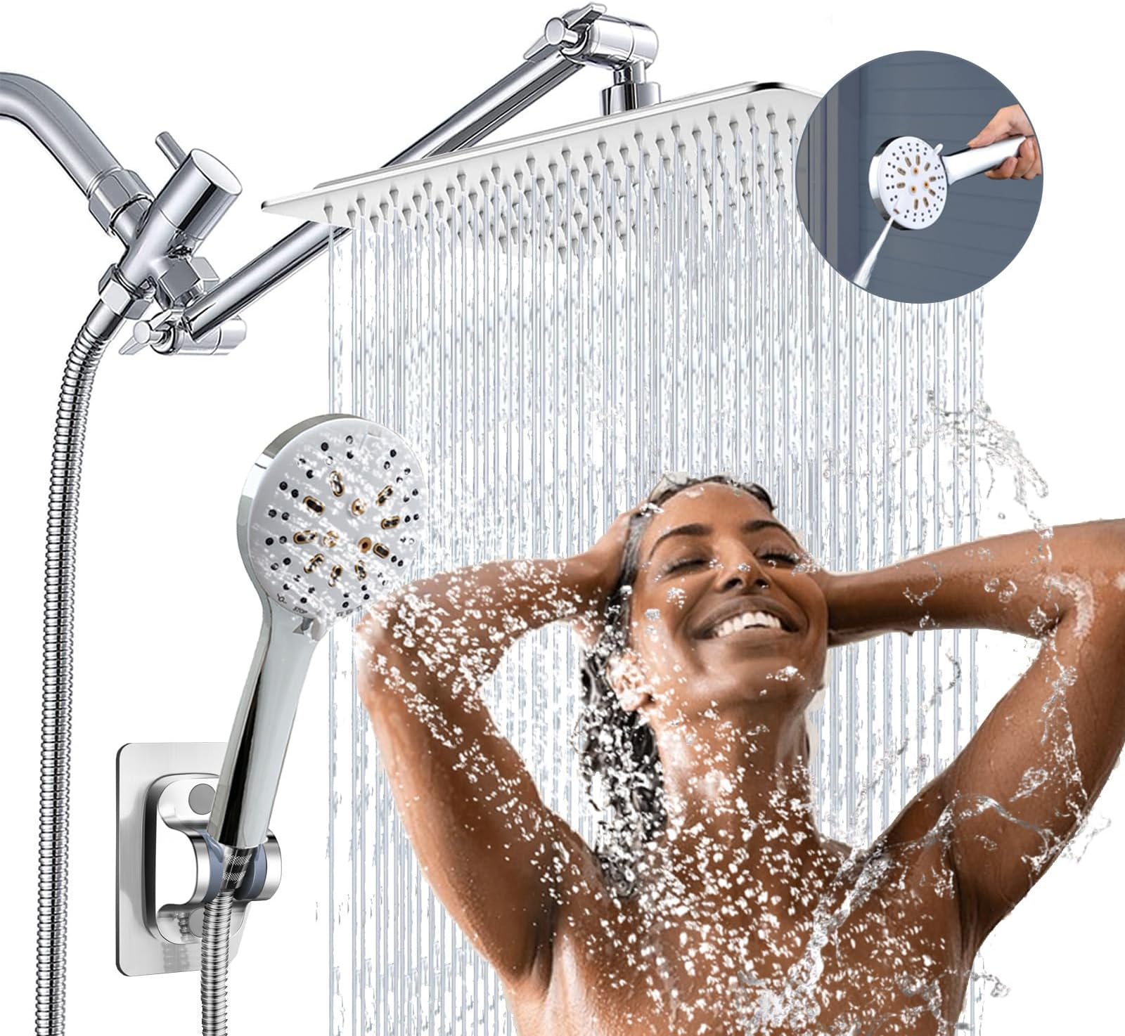 Kohler 32-1/4" HydroRail Beam-Style Custom Shower System with Shift ...