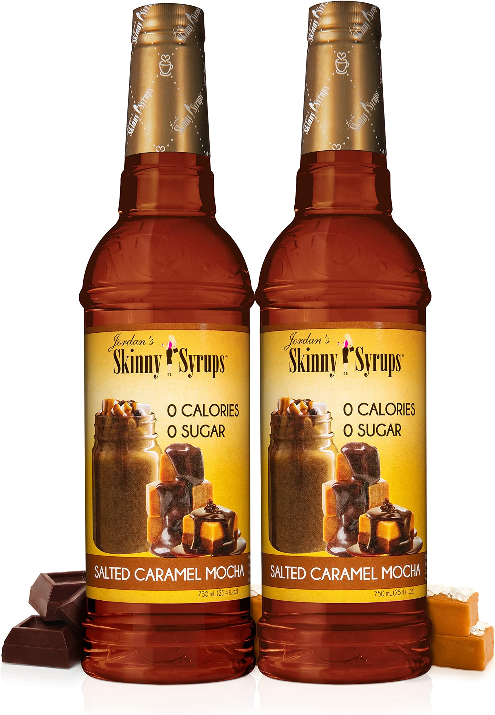 Amazon.com: Jordan's Skinny Syrups, Salted Caramel Mocha Coffee Syrup ...