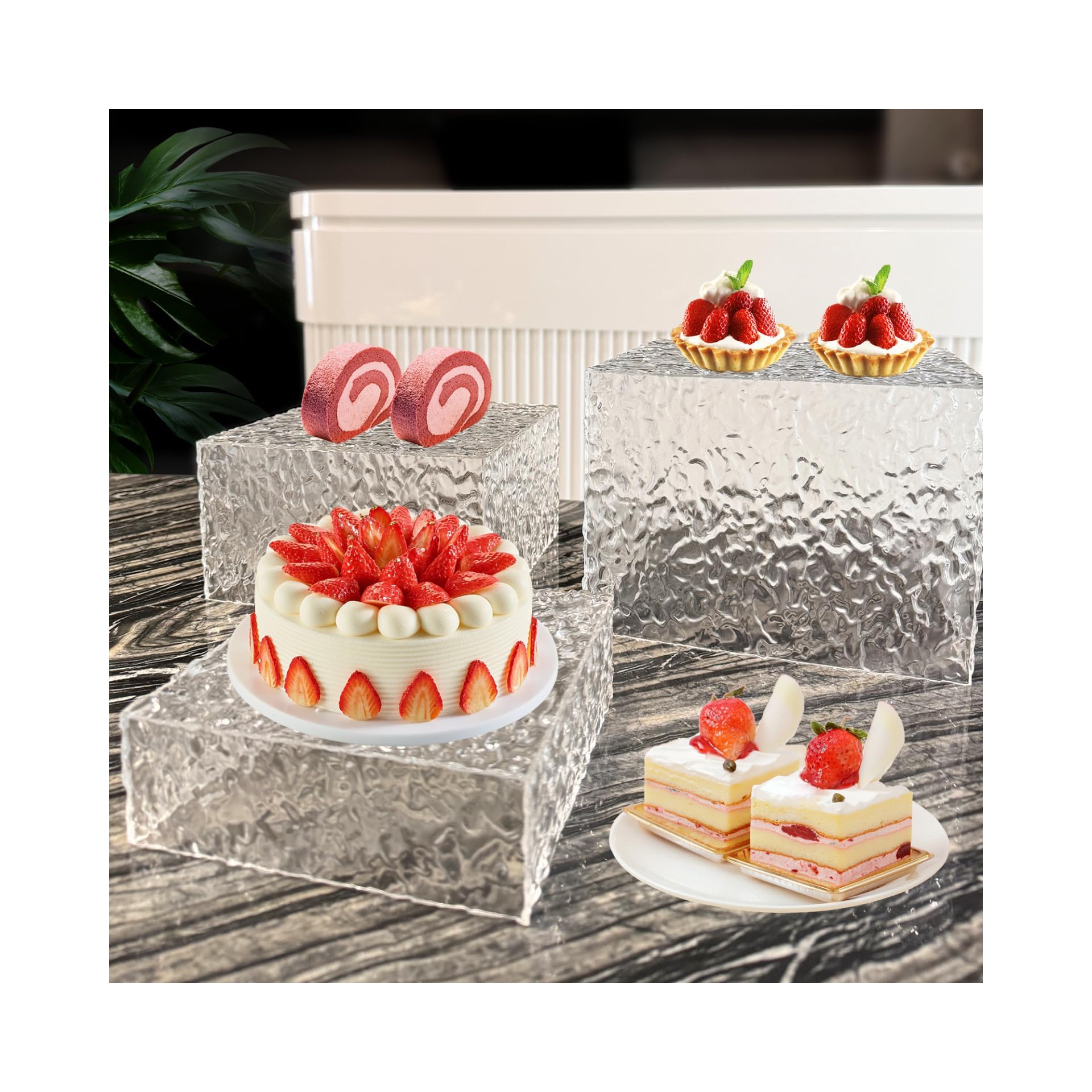Amazon.com: ReeGii Buffet Risers Food Service Display Risers for ...