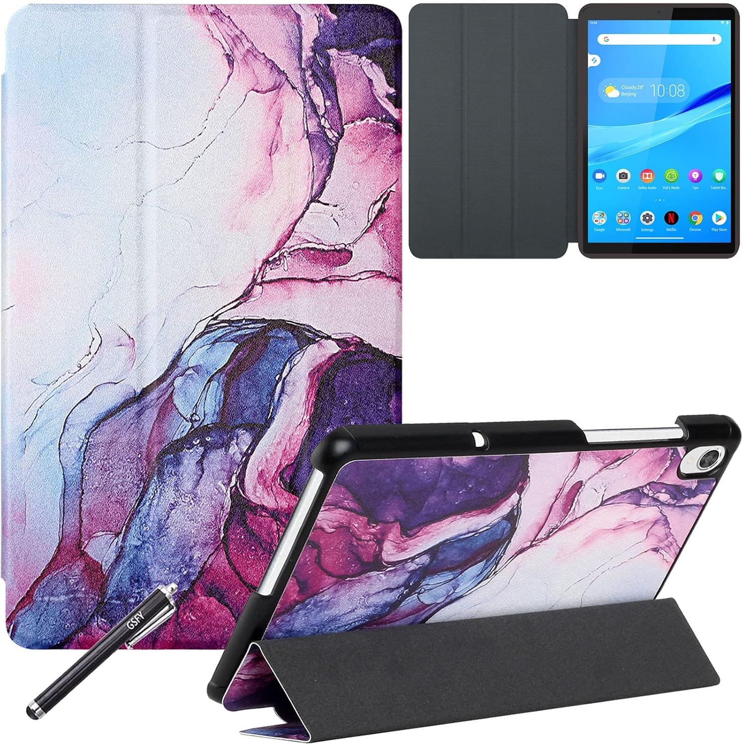 Amazon.com: GSFY Case for Lenovo Tab M8 HD LTE TB-8506F/ Tab M8 HD TB ...
