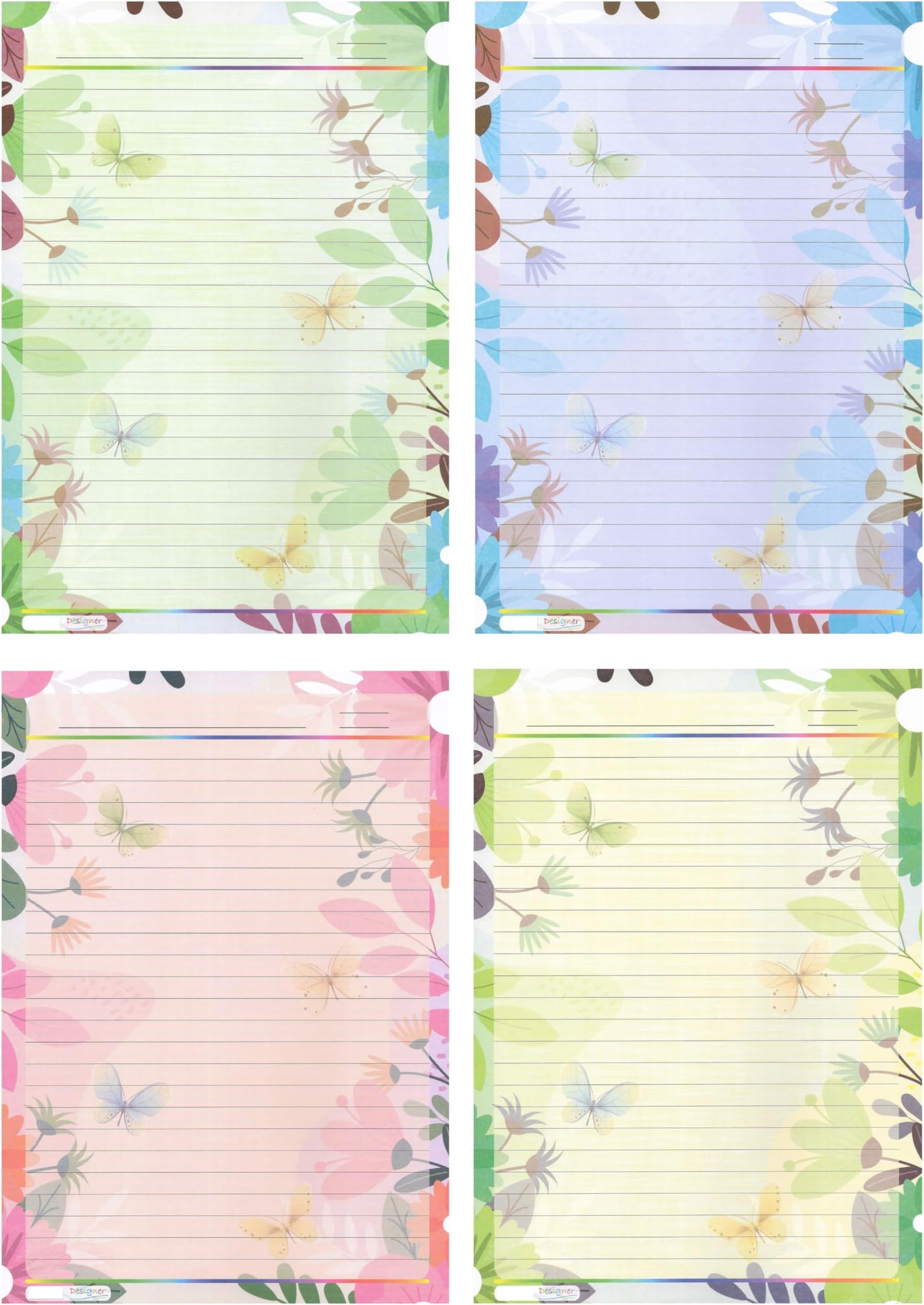 Eclet A4 Designer Sheets for Project Design Print Sheets 100 Papers for ...