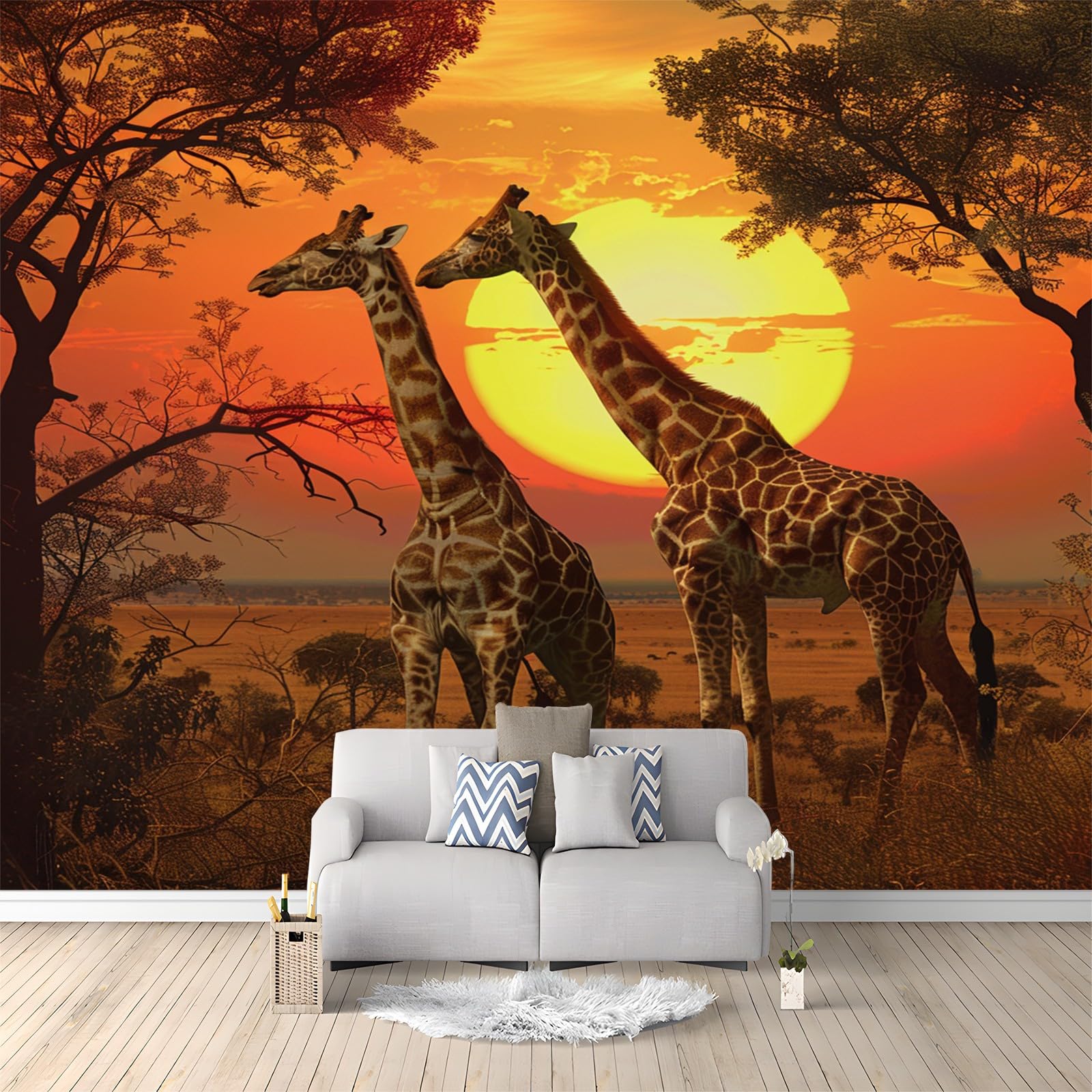 Savanna Wallpaper Bedroom Designs Theme Wall Mural "Savanna" My Kids