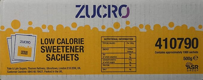Zucro Low Calorie Sweetener Sachets (pack of 1000) : Amazon.co.uk: Grocery