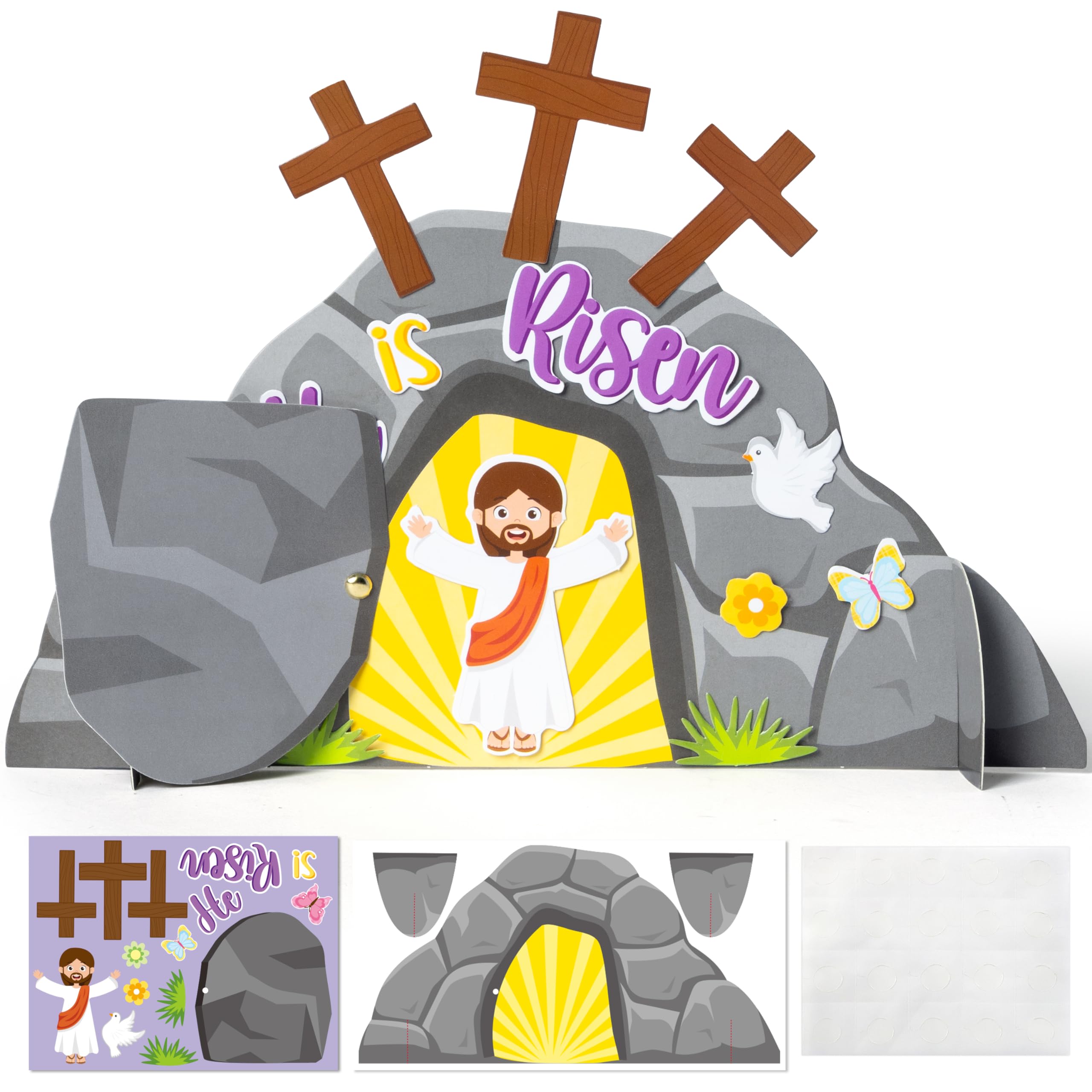 Amazon.com: WATINC 24Pcs Easter Jesus Resurrection Craft Kit, Make Your ...