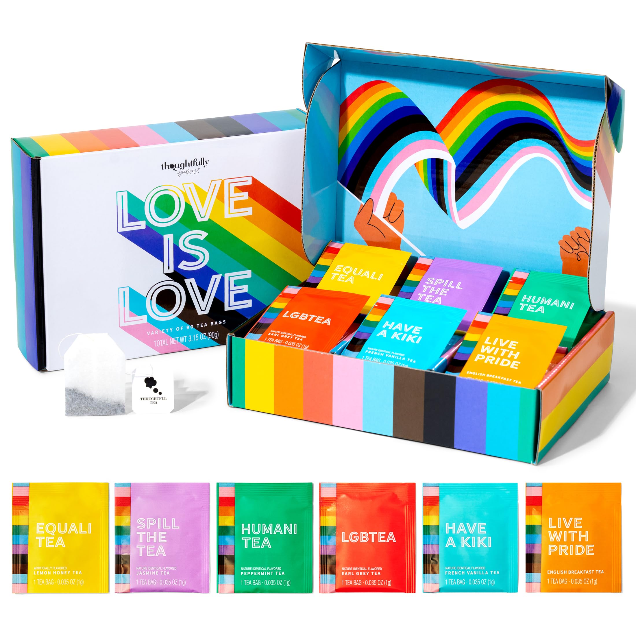 Amazon.com: Thoughtfully Gourmet, Pride Love is Love Tea Gift Set ...