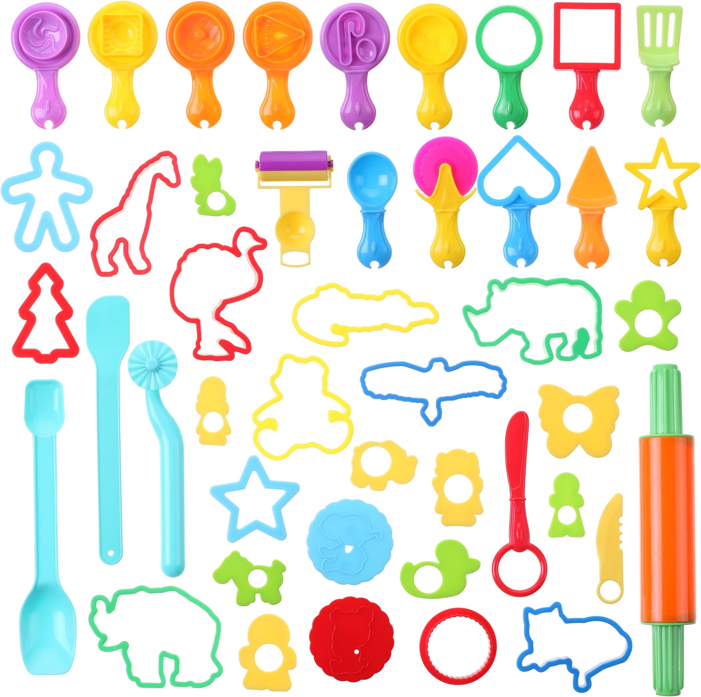 Amazon.com: Play Dough Tools Set for Kids For Modeling Shapes - 40PCS ...