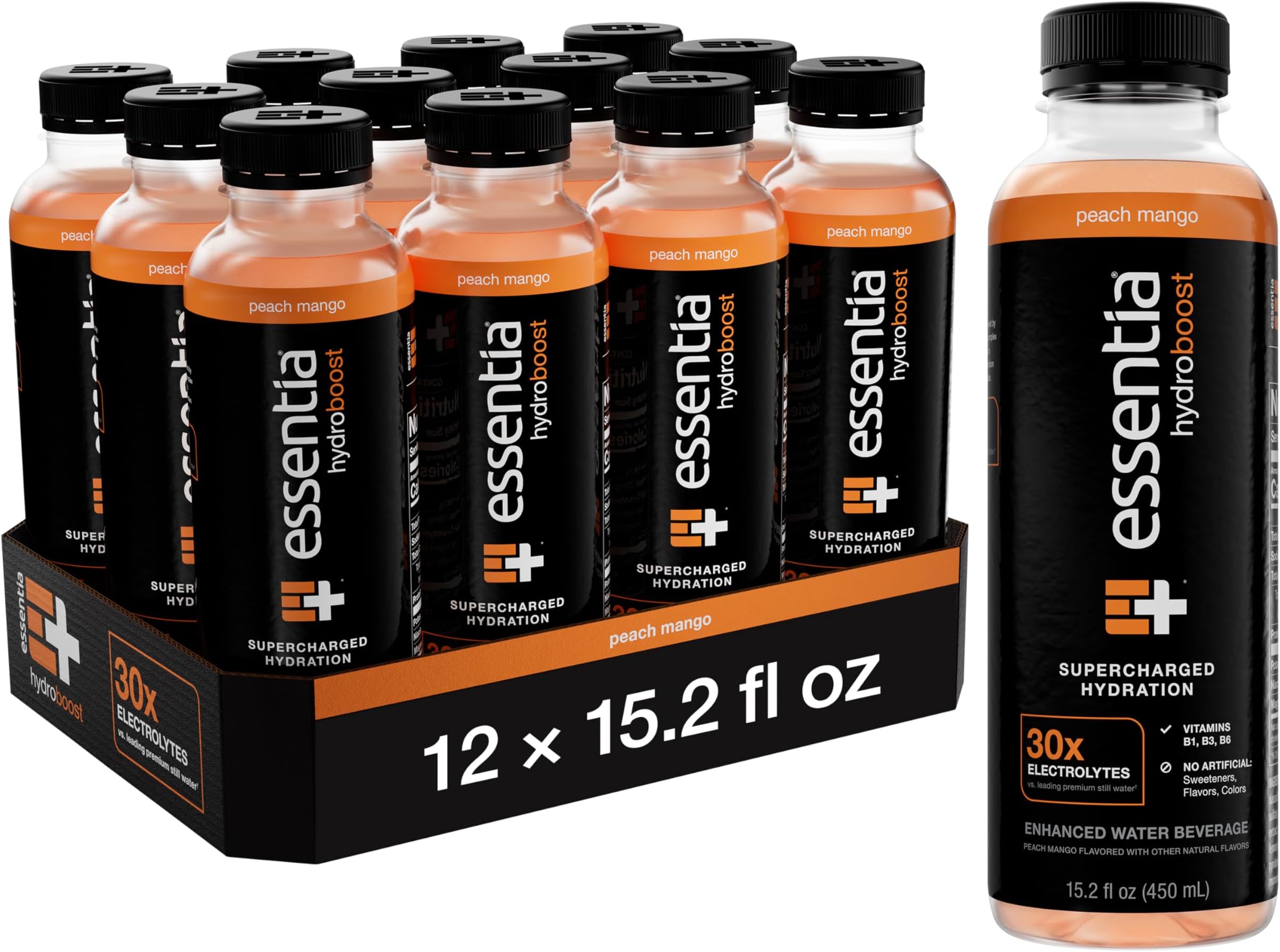 Amazon.com : NEW Essentia Hydroboost Enhanced Bottled Water, 15.2 fl ...