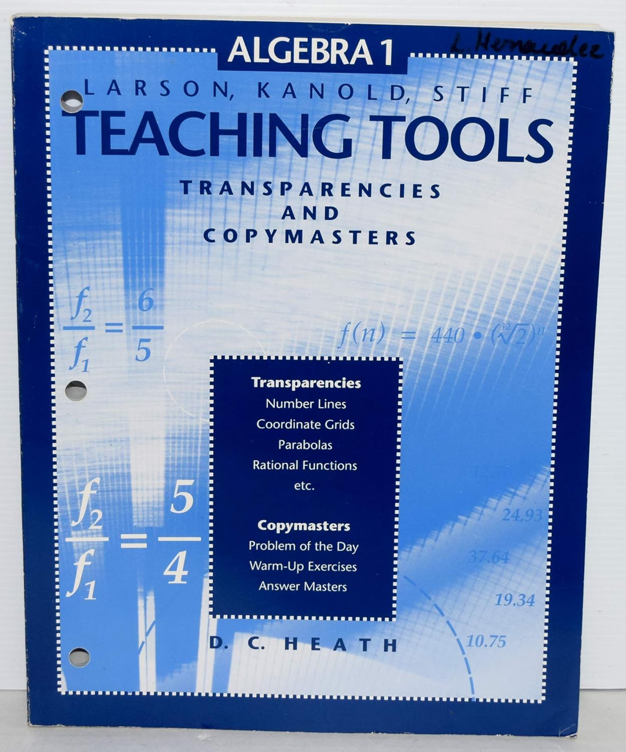 Algebra 1: Teaching tools: Larson, Ron: 9780669299748: Amazon.com: Books