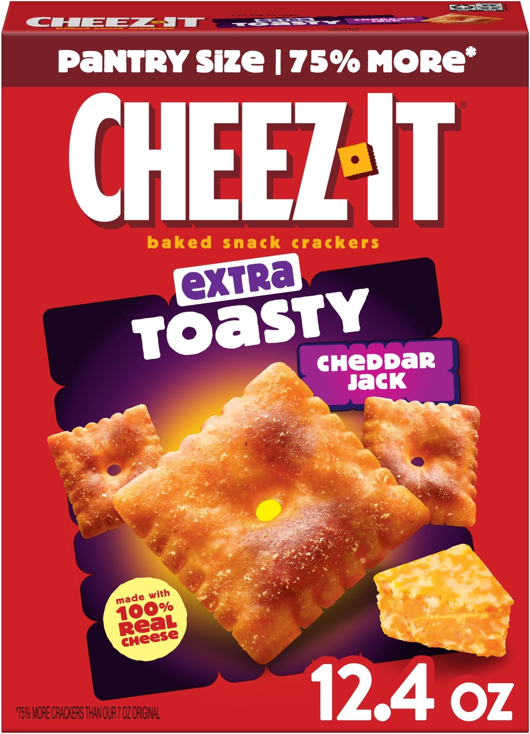 Amazon.com: Cheez-It Cheese Crackers, Baked Snack Crackers, Kids Snacks ...
