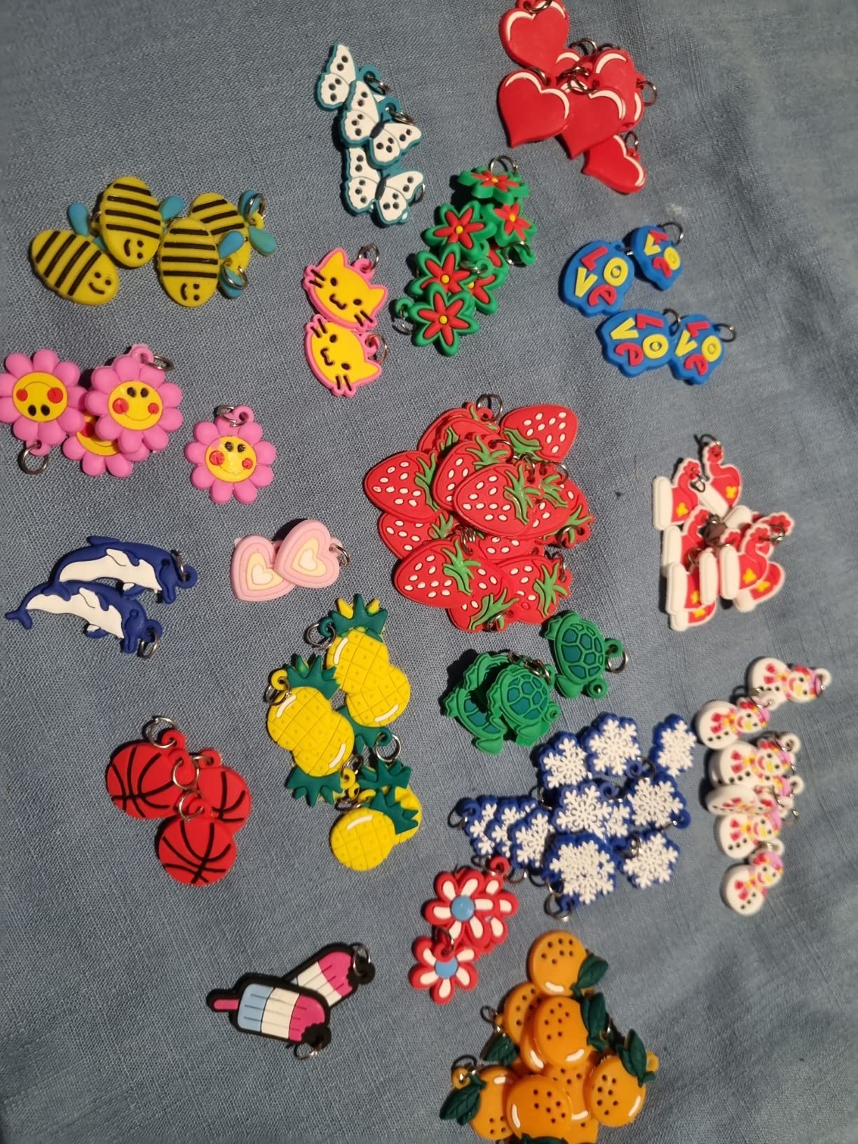 Rubber Loom Band Silicone Charm, Bracelet Charms ,Loom Rubber Bands ...