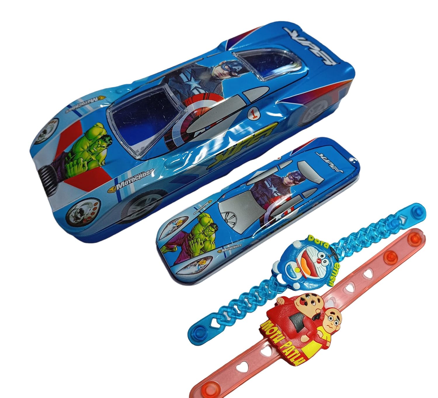 DEEPTI DECOR 1 Pcs Cartoon Character Led Rakhi with Gift Car Shape ...