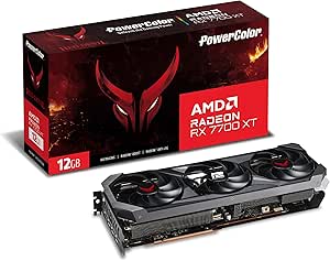 Amazon.com: PowerColor Red Devil AMD Radeon RX 7700 XT 12GB GDDR6 ...
