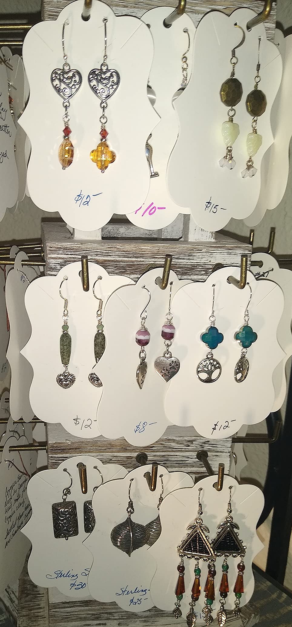 $8/mo - Finance Ikee Design Natural Wood Rotating 36 Hooks Jewelry ...