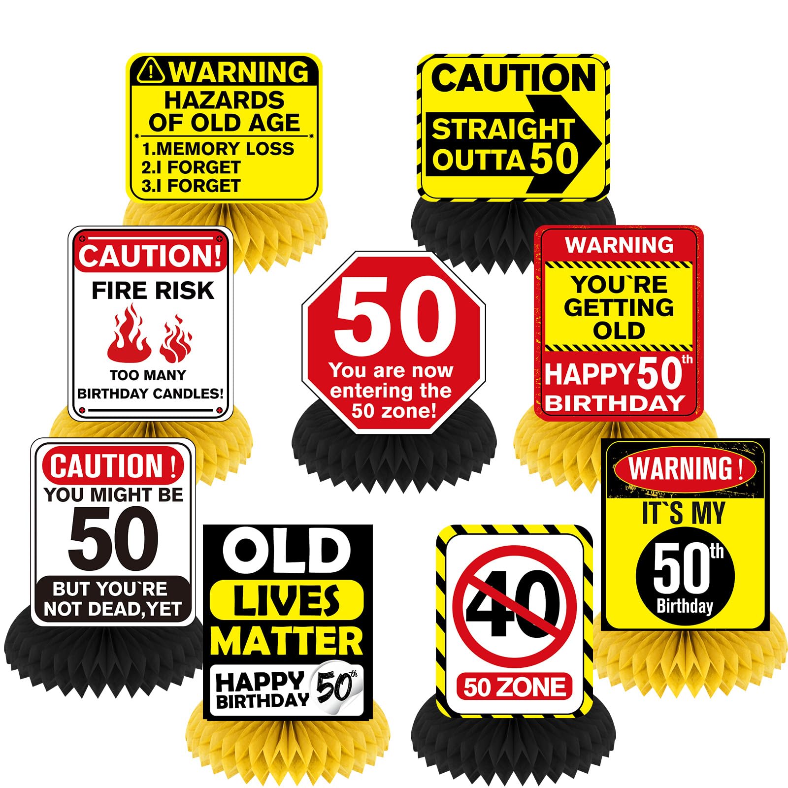 Funny Happy 50th Birthday Signs