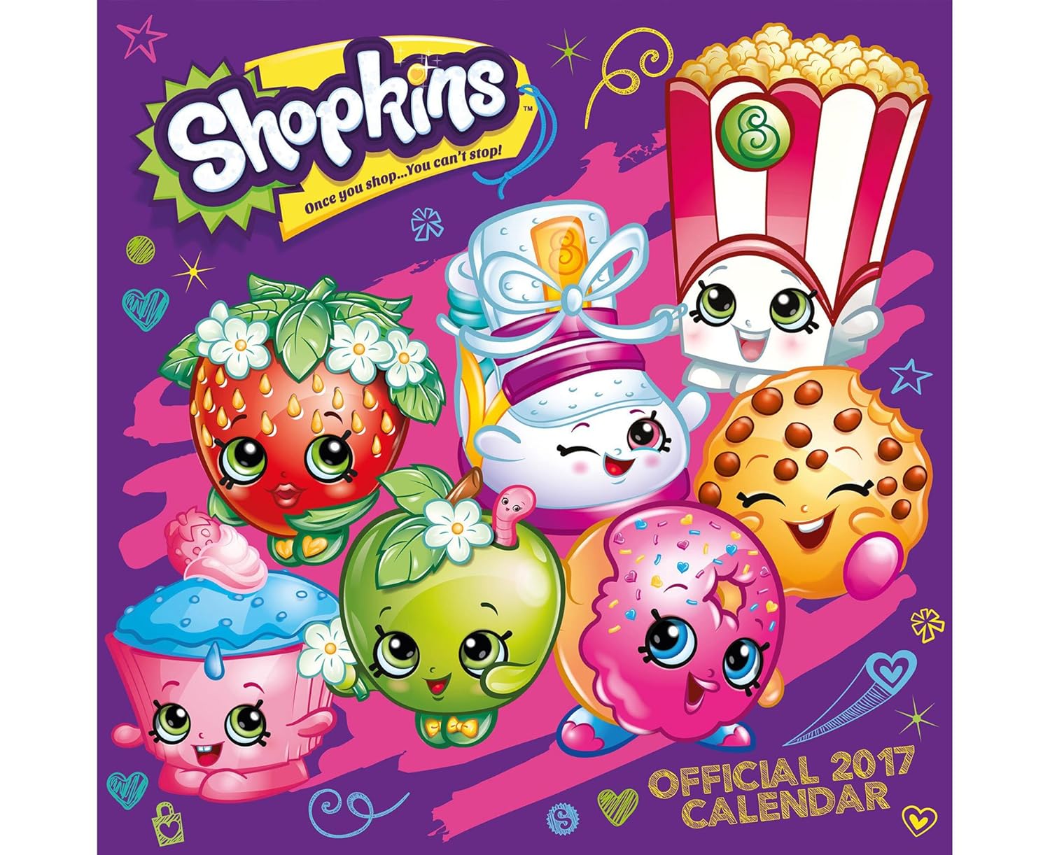 Amazon.fr - Shopkins Official 2017 Square Calendar - Livres