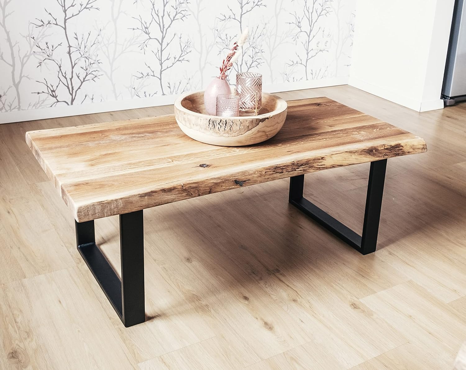 Iova-Moebel Couchtisch Eiche Massiv 110x60 cm | Wohnzimmertisch ...