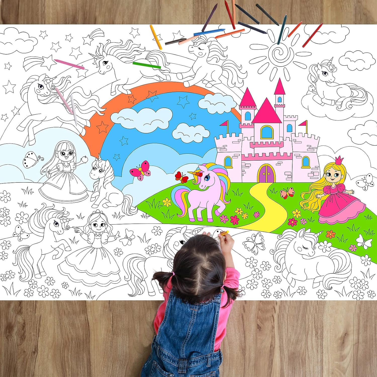 Buy Giant Coloring Poster for Kids-31.4 x 43.3 Inch Jumbo Coloring ...