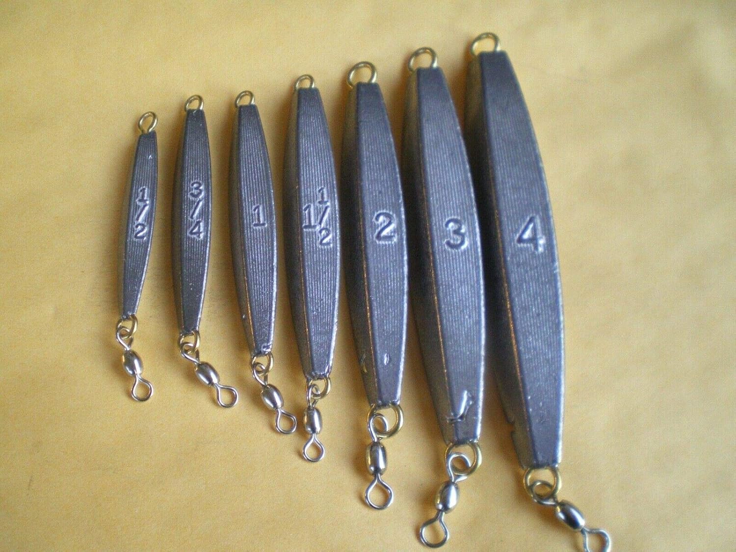 Amazon.com : JumpingLight 10 PCS. Diamond Fishing JIG Lure W/#3 Swivel ...