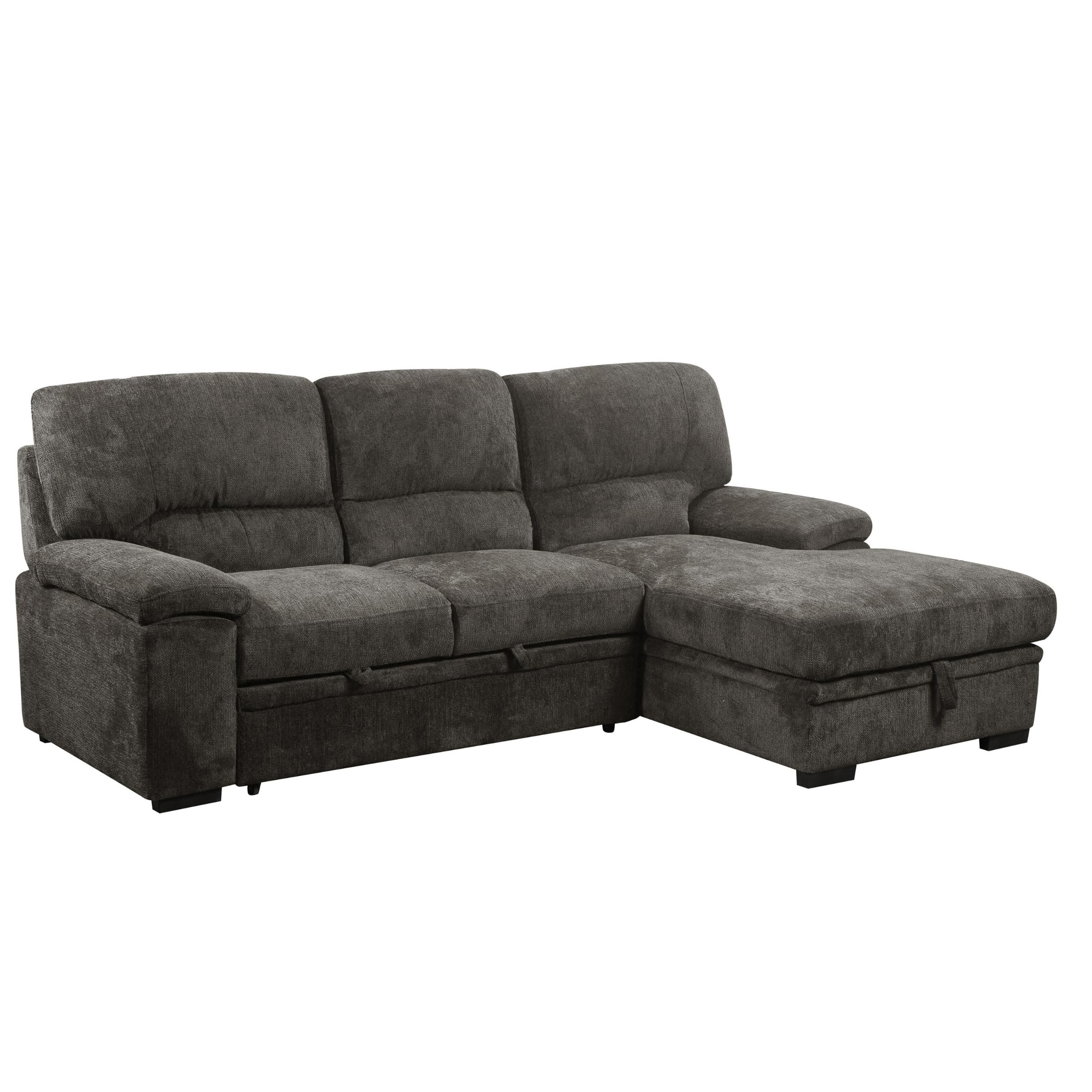 Amazon.com: Primo Jordan L-Shaped Sleeper Sectional Sofa with Storage ...