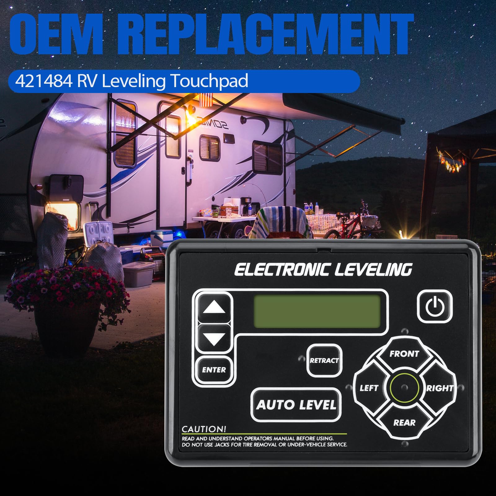 Snapklik.com : MOJIOO 421484 RV Leveling Touchpad RV 5th Wheel And ...