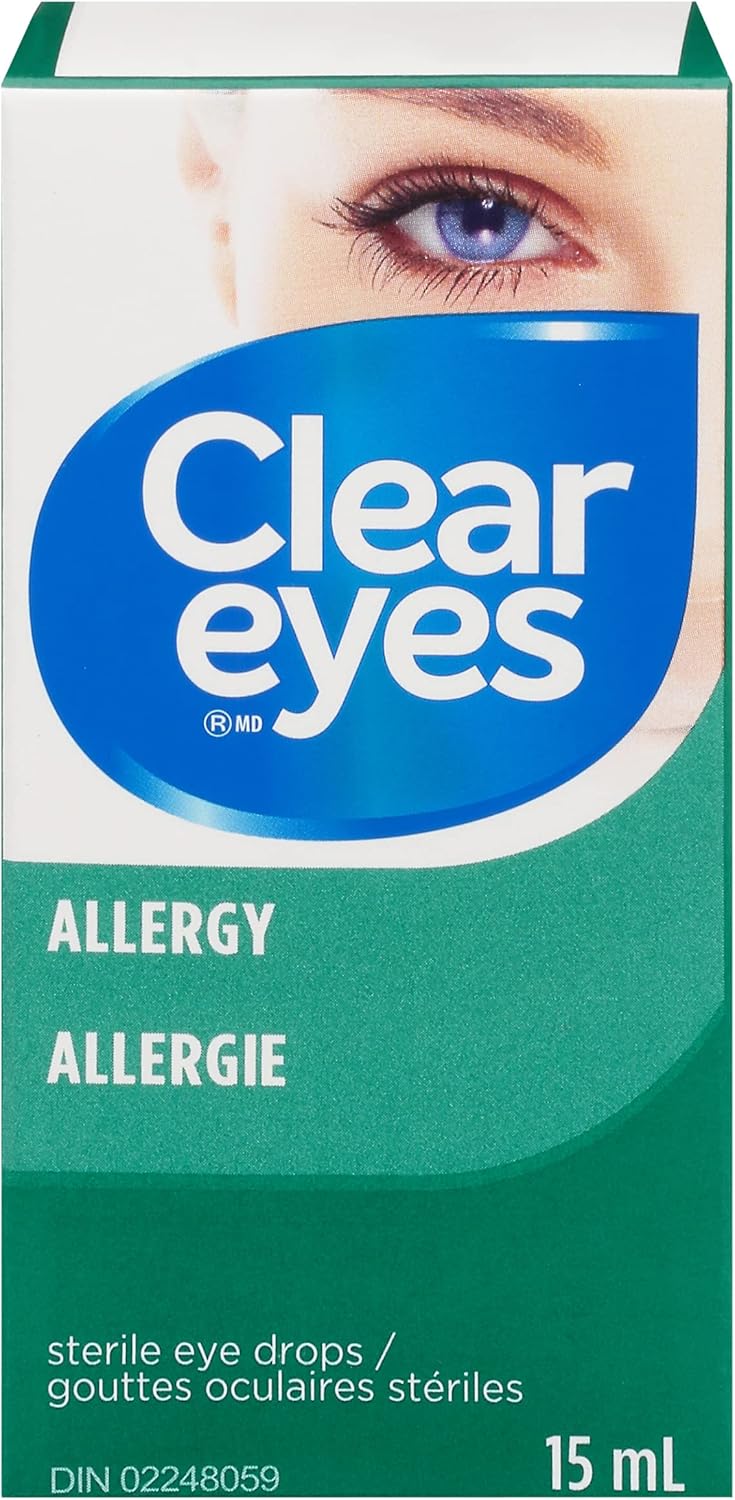 Clear Eyes Cooling Comfort Itchy Eye Relief Drop, 15ml : Amazon.ca ...