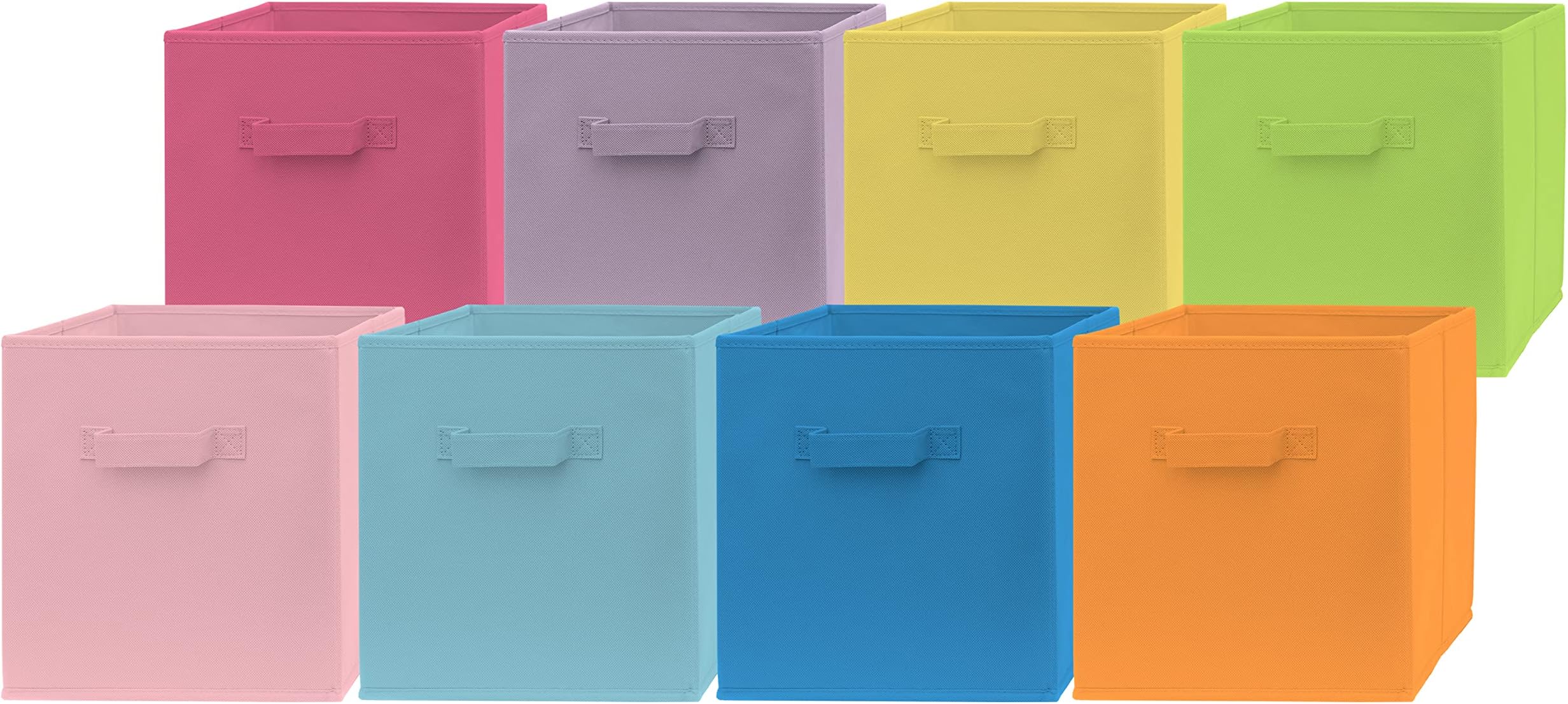 Amazon.com - Luv Color Rainbow Bins for Organization Set of Six Cube ...