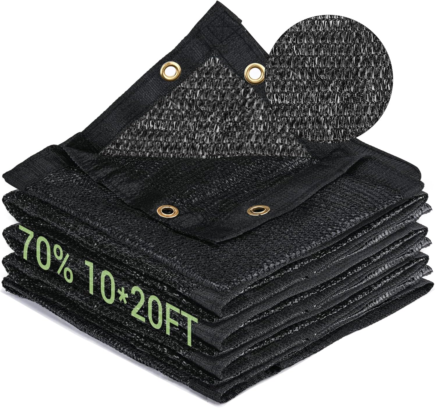 Amazon.com : 70% Garden Shade Cloth, 10x20FT HDPE Mesh Tarp with ...