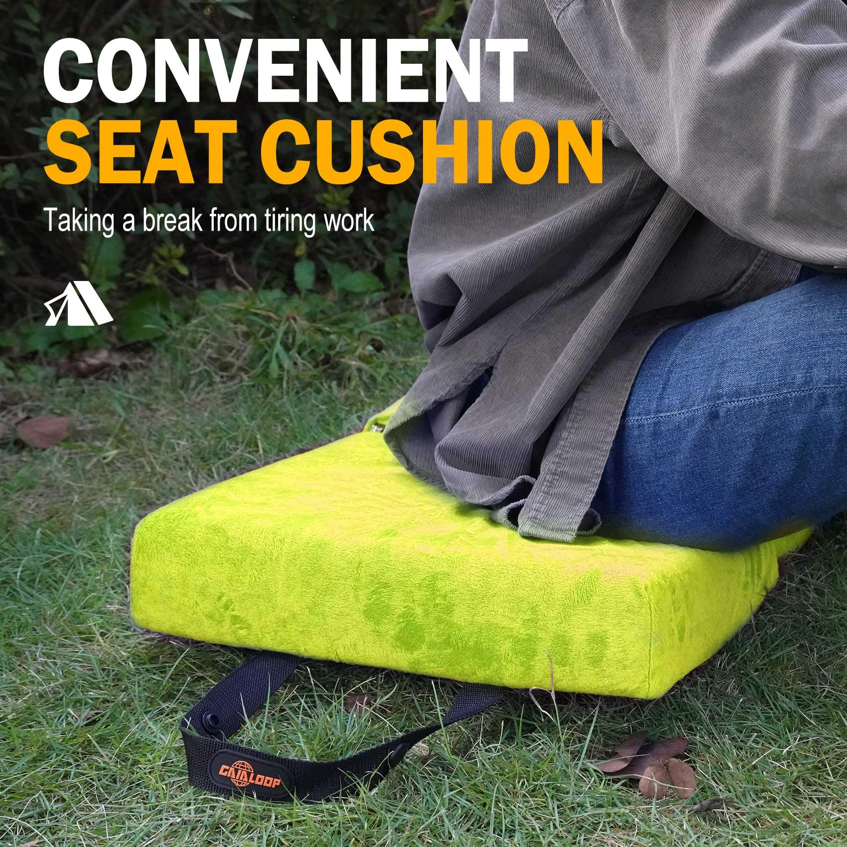 Snapklik.com : Gaialoop Extra Thick 3 Sitting Pad Camping Seat Cushion ...