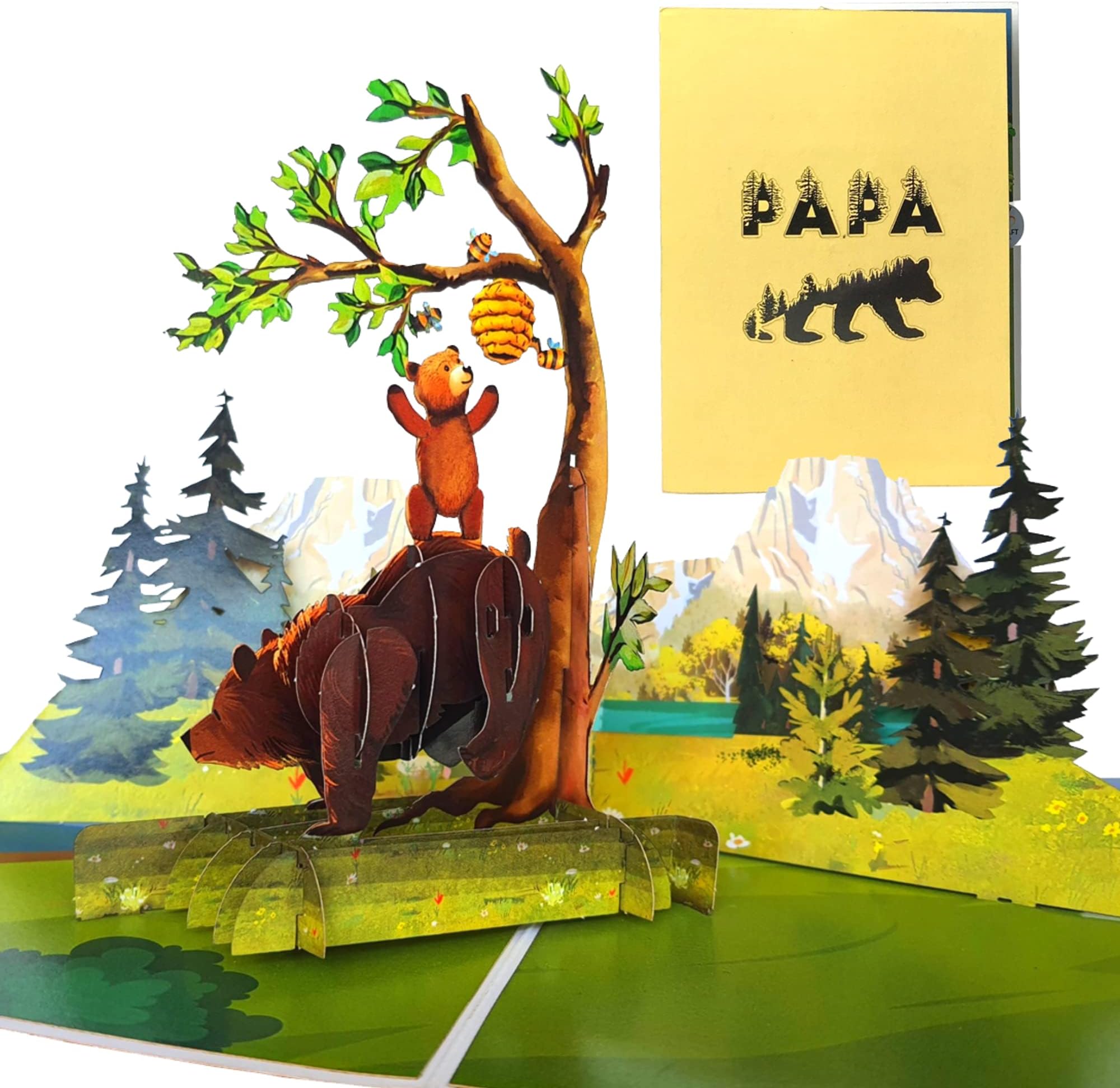 Amazon.com : First Fathers Day Card by 22CRAFT - 1st Fathers Day Pop Up ...