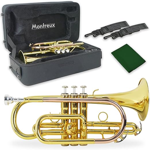Montreux Student Bb Cornet for Beginners with Lightweight Protective ...