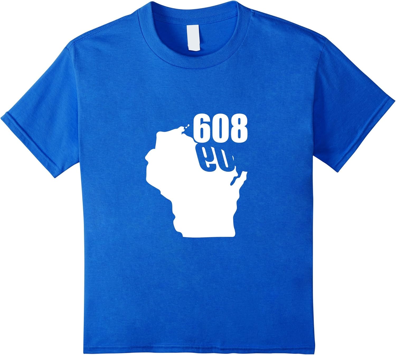 Amazon.com: Wisconsin home Shirt Area Code 608 Map of Wisconsin T-Shirt ...
