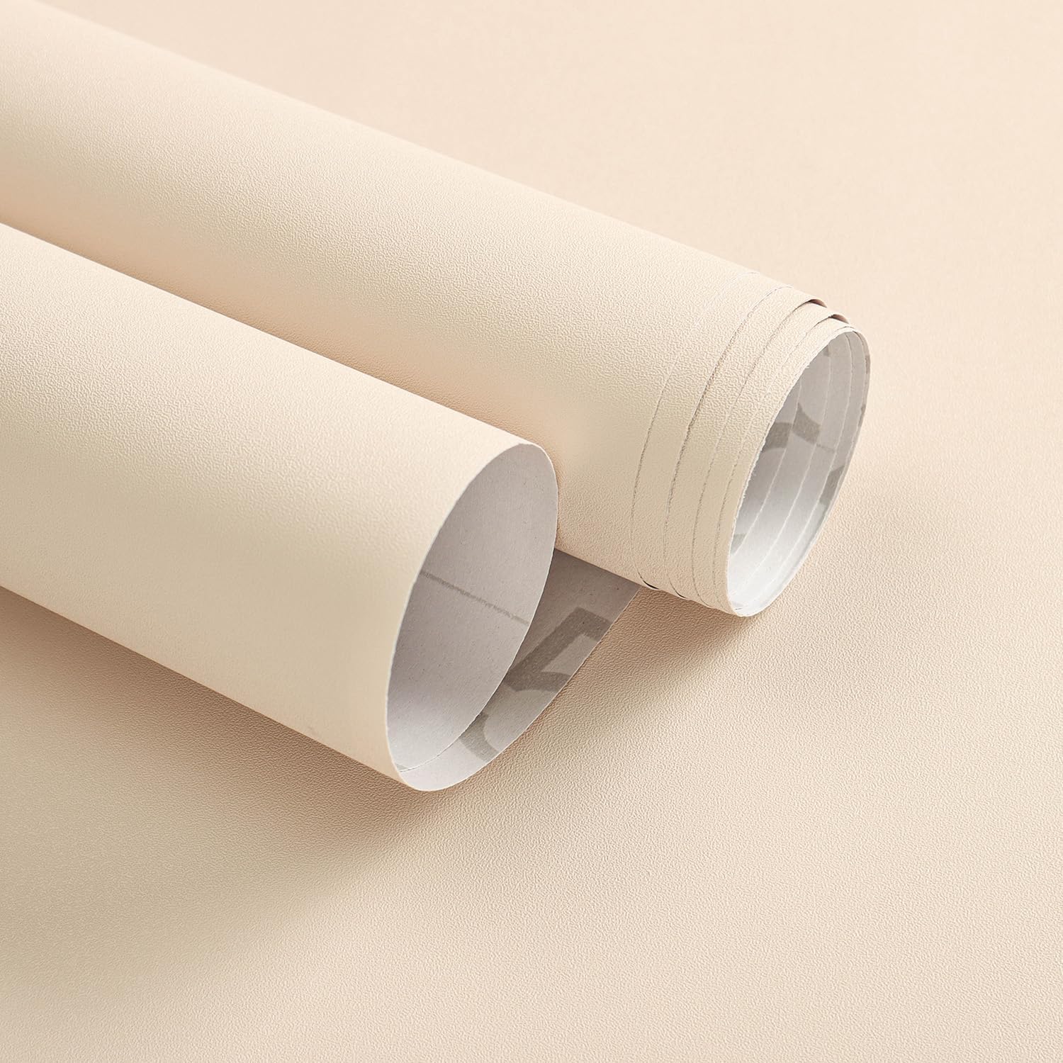 Froluya Beige Wallpaper Peel and Stick 16 inch x 197 inch Beige Contact ...