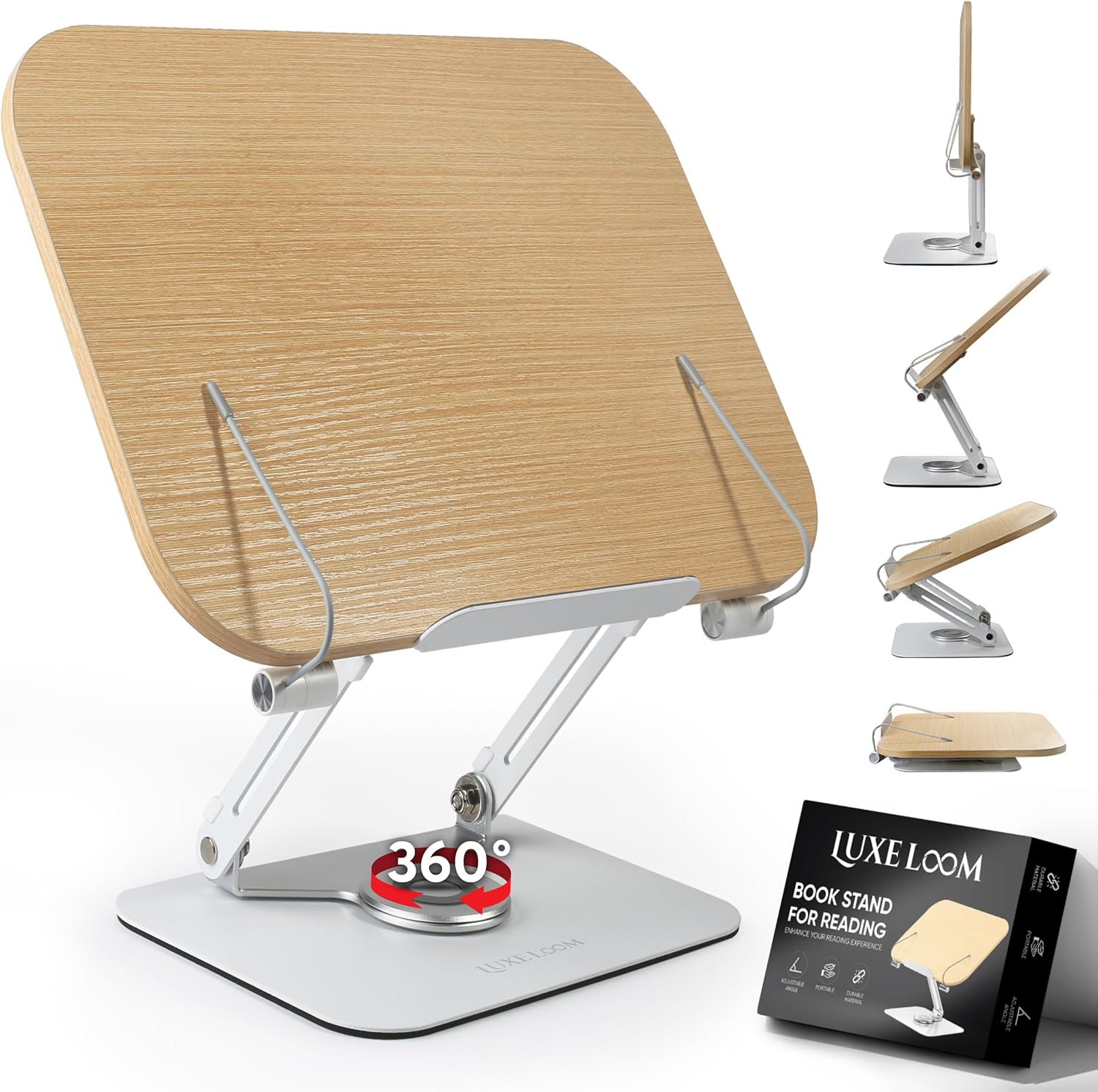Amazon.com: LuxeLoom Book stand for reading, BSR1122