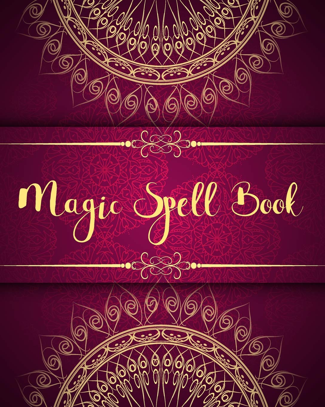 Magic Spell Book: Abstract Mandala Design 101 Blank Shadows Spells ...