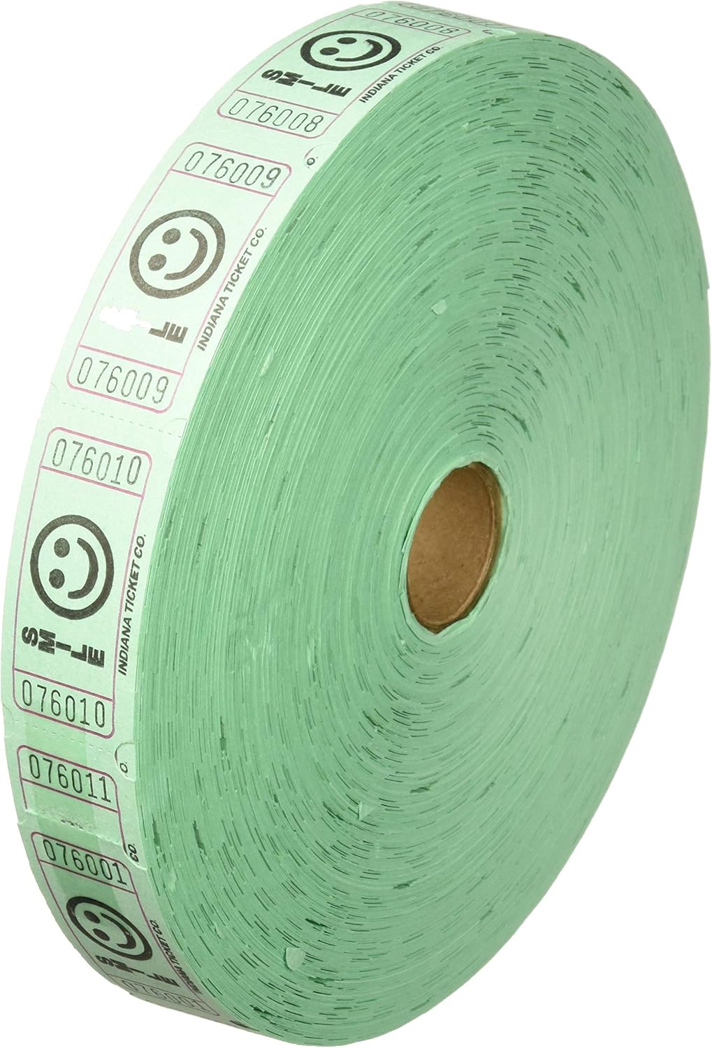 Amazon.com: Smiley Green Ticket Roll - 1" x 2" (1 Roll of 2,000 Tickets ...