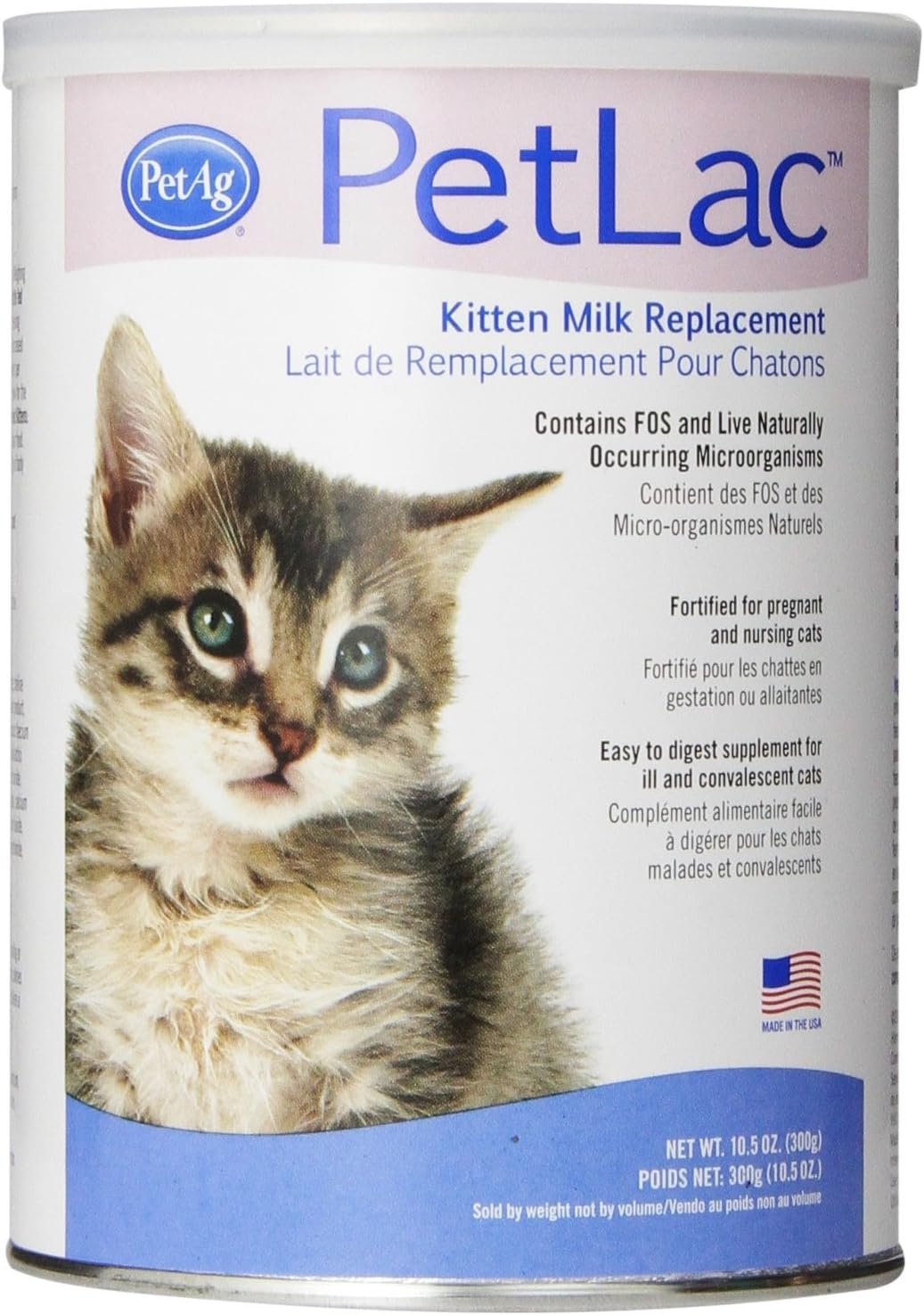 Amazon.com : PetAg 4 Pack of PetLac Milk Powder for Kittens, 10.5-Ounce ...