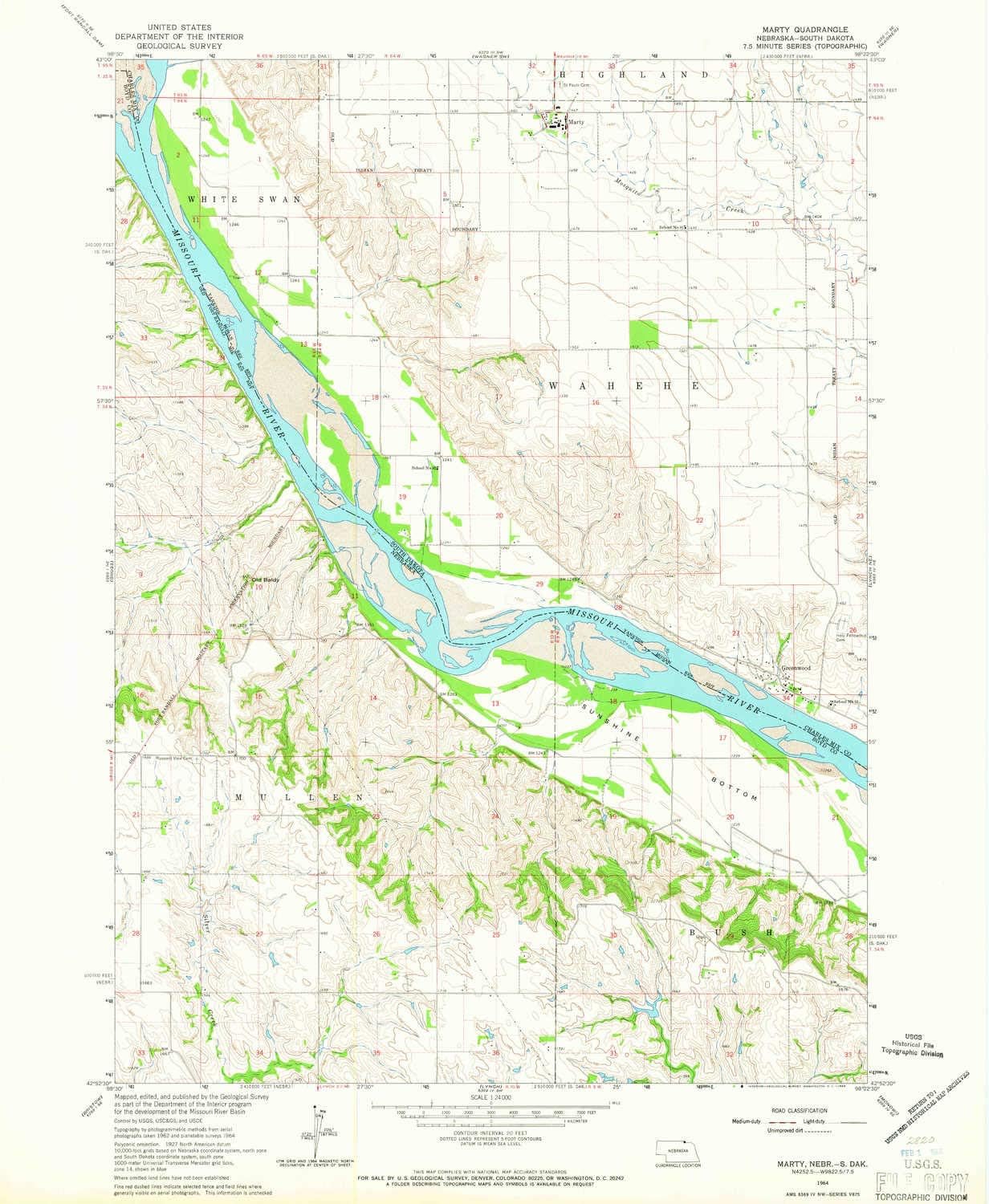 Amazon.com : YellowMaps Marty SD topo map, 1:24000 Scale, 7.5 X 7.5 ...