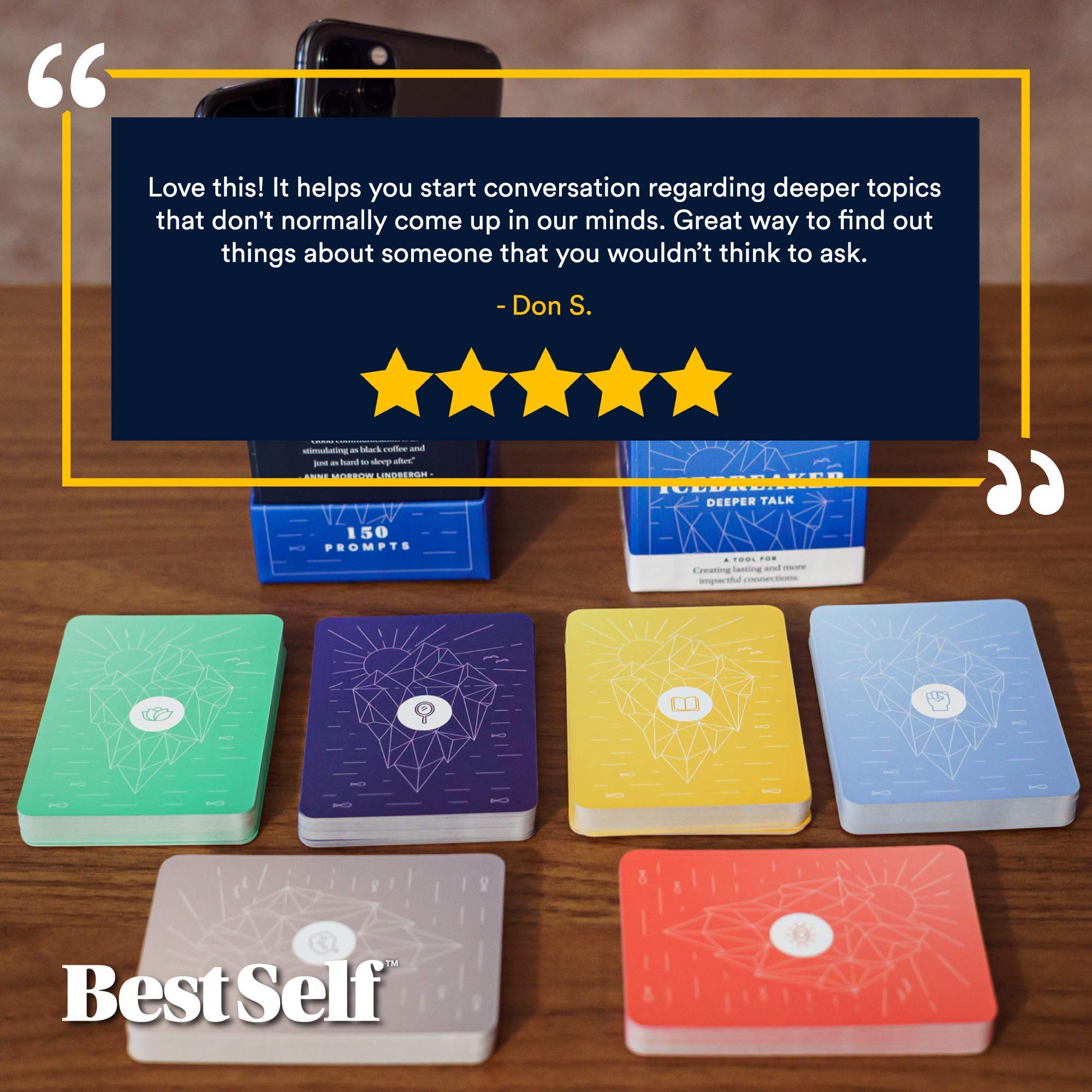 Buy BestSelf Co. Conversation Starter Icebreaker Deck Powerful Tool to ...