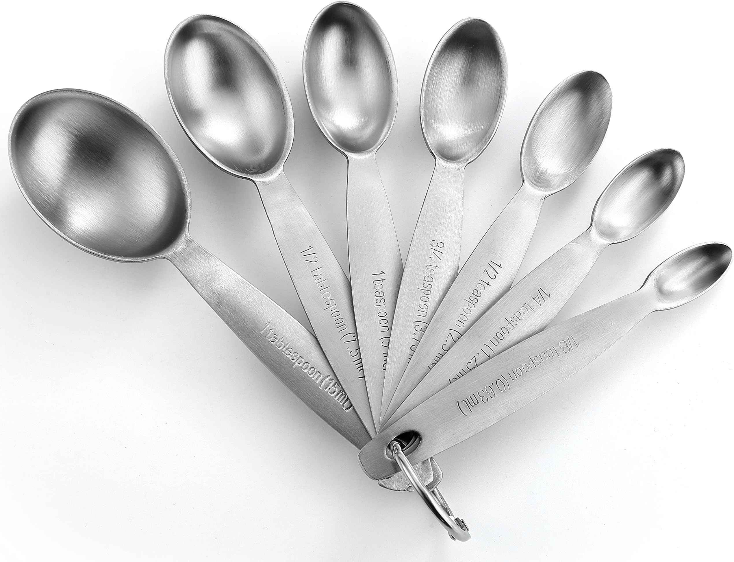 Amazon.com: Cuisipro Silver Measuring Spoon Set, Standard: Home & Kitchen